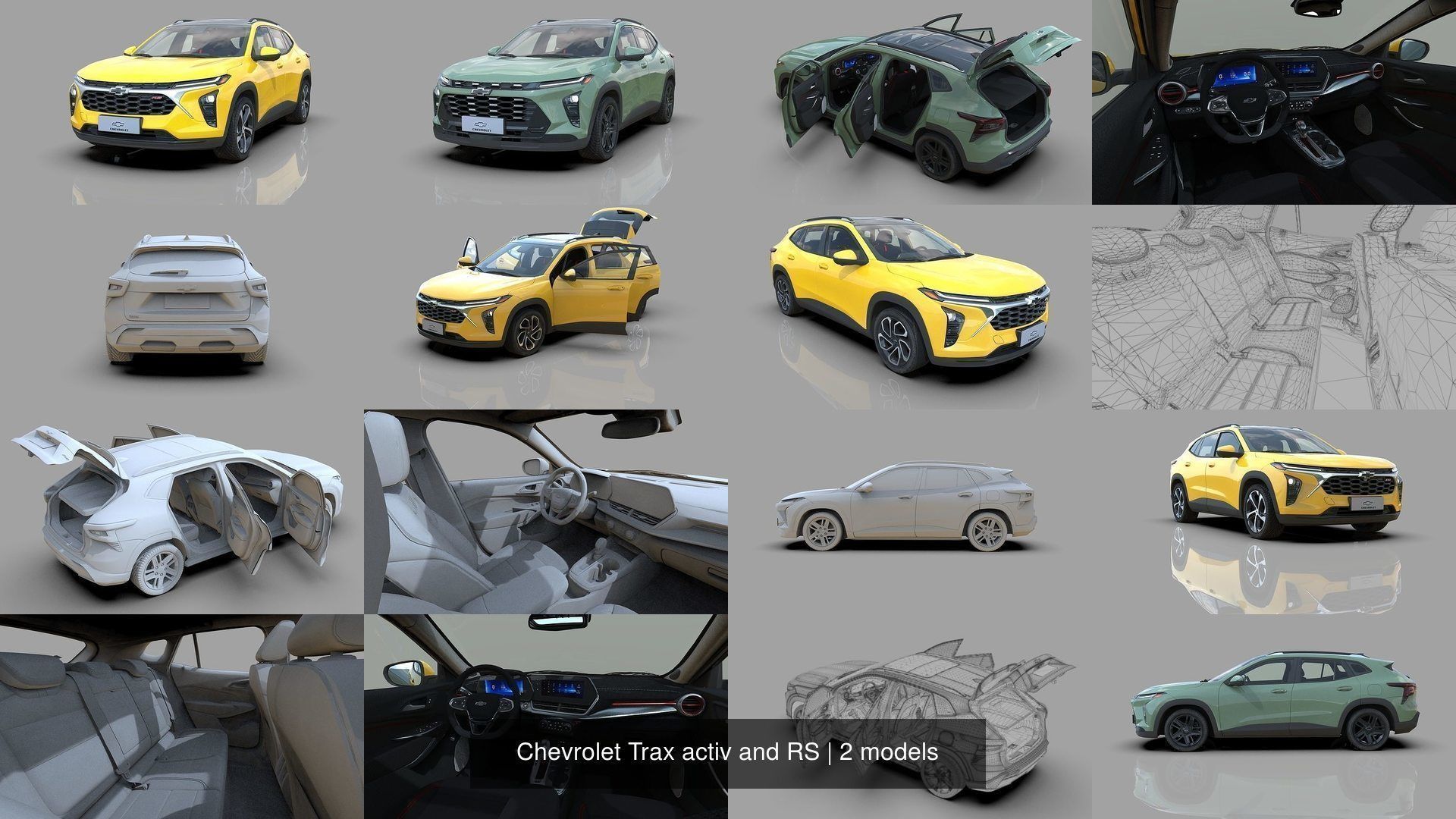 Chevrolet Trax activ and RS 3D Model Collection | CGTrader