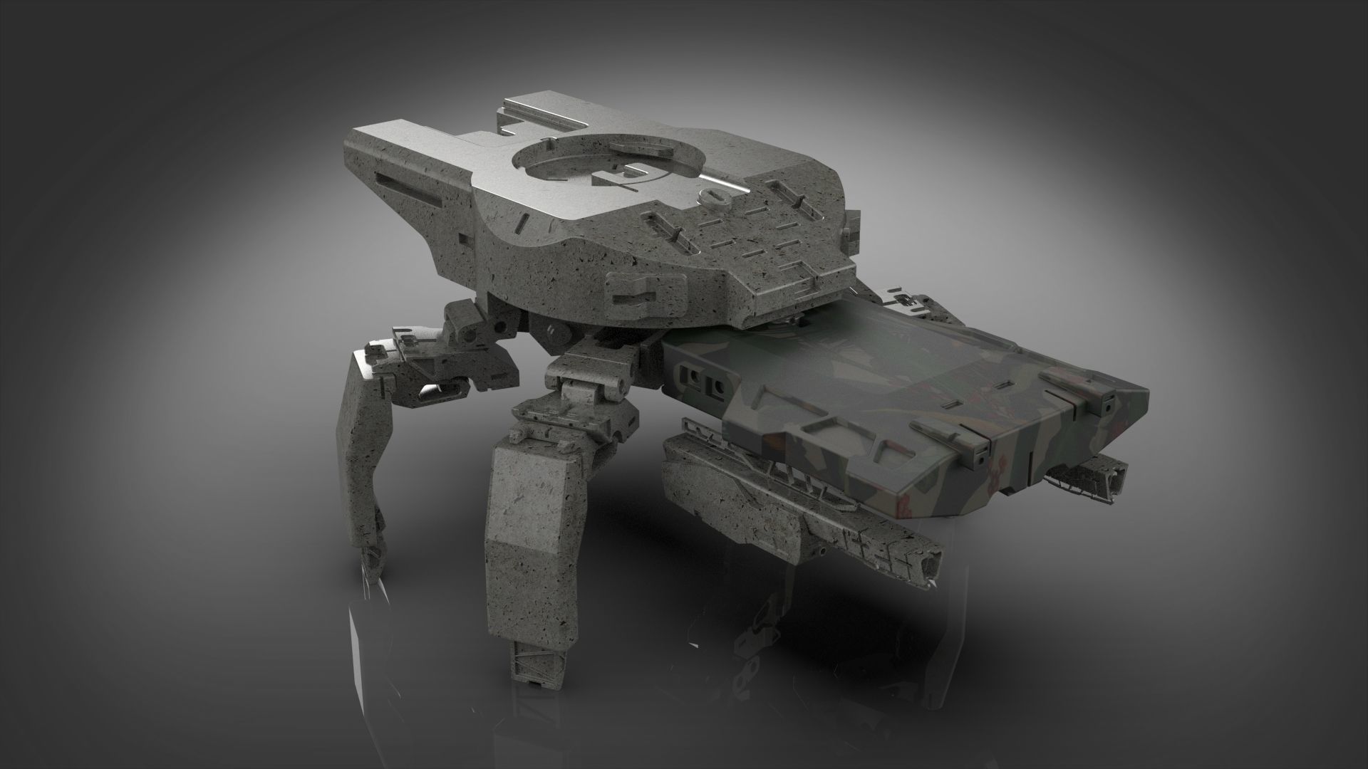 Robot mech four finger 3D model | CGTrader