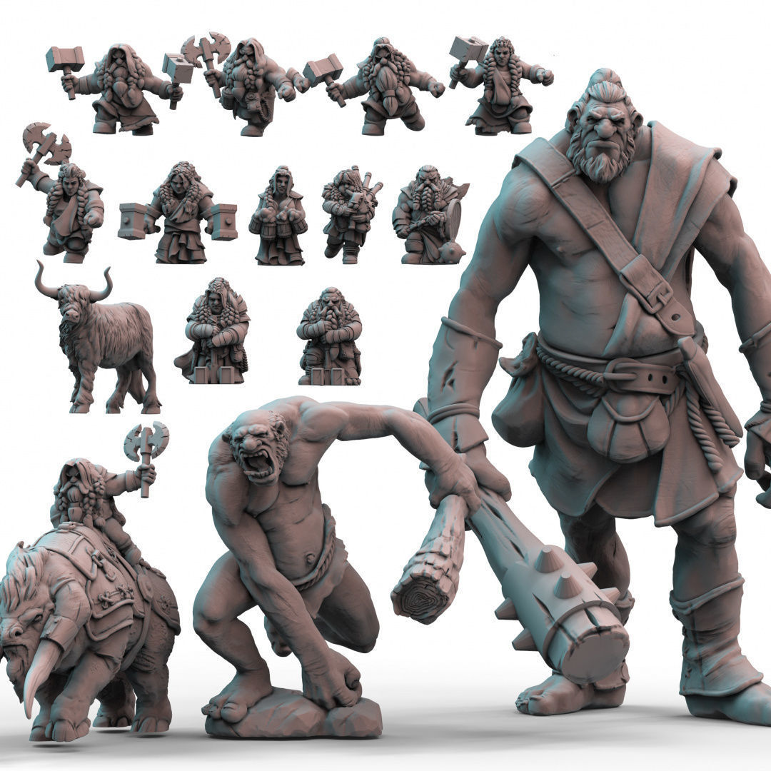 Highlands Collection 3D model 3D printable | CGTrader