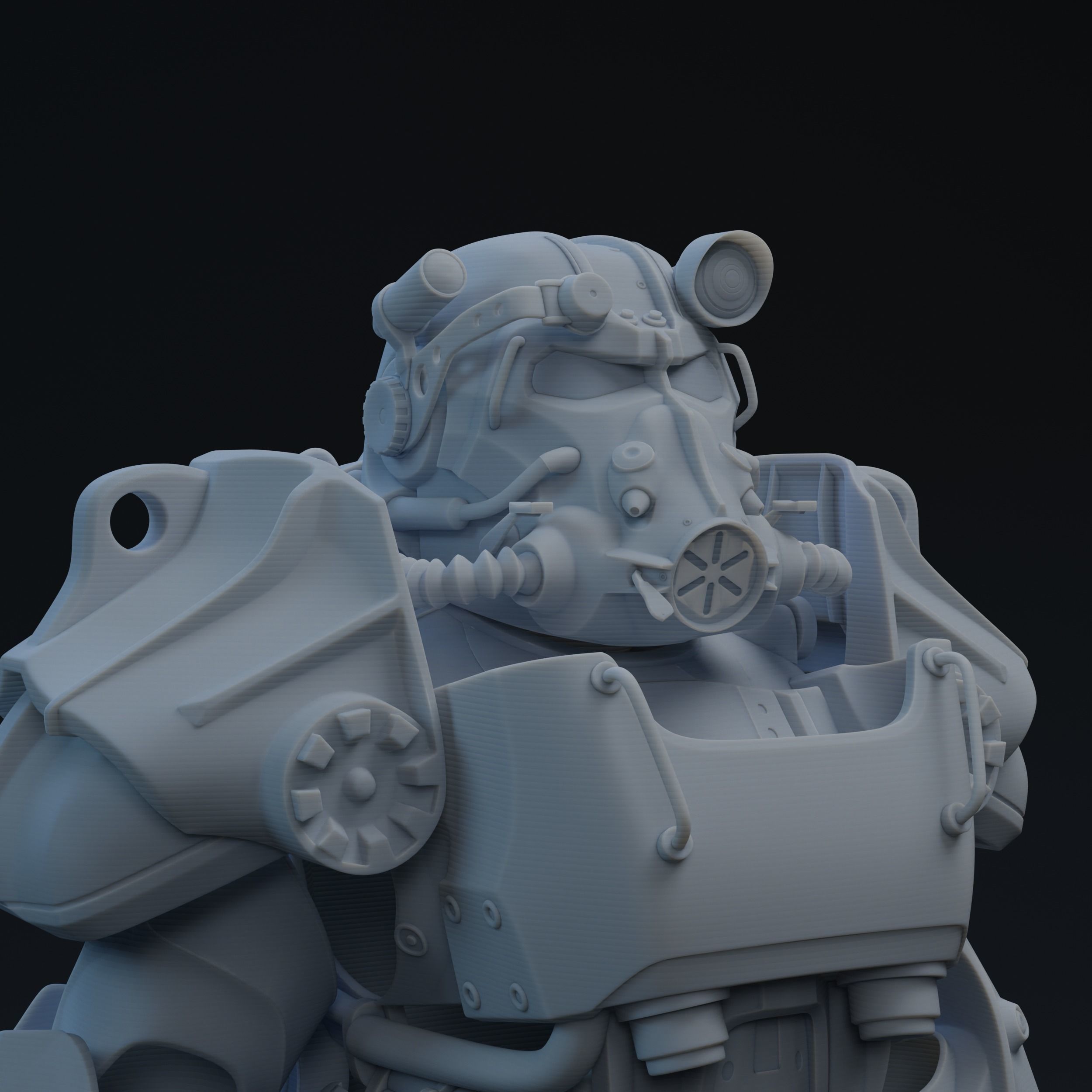 F4 T 60 Power Armor One Twelfth Scale Kit 3d Model 3d Printable Cgtrader