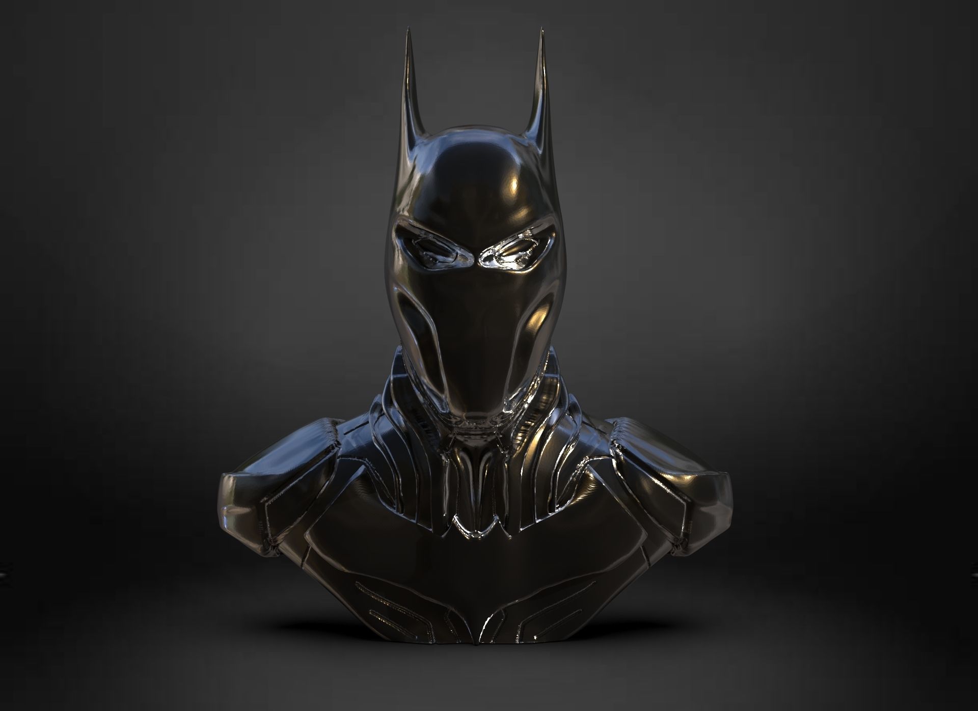 Batman Future Bust 3D model 3D printable | CGTrader