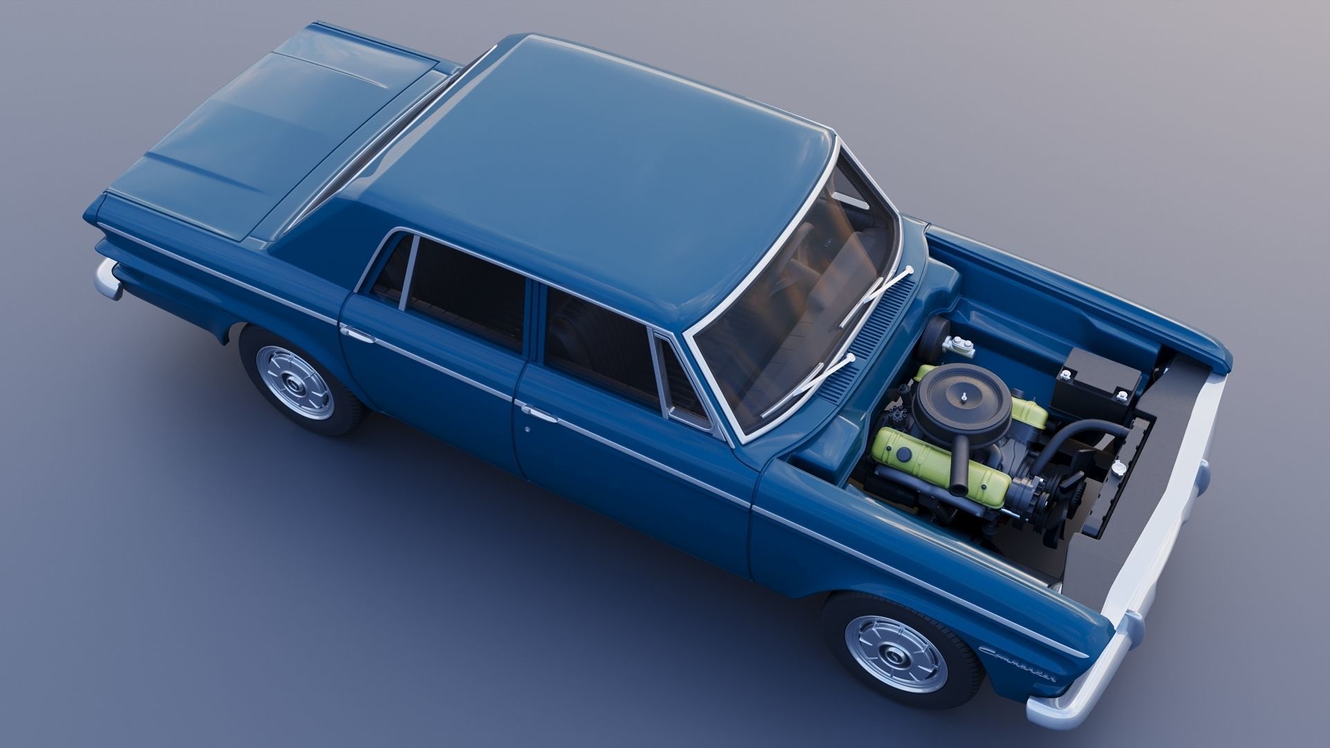 Studebaker Commander 4 Door 1964 3D model 3D printable | CGTrader