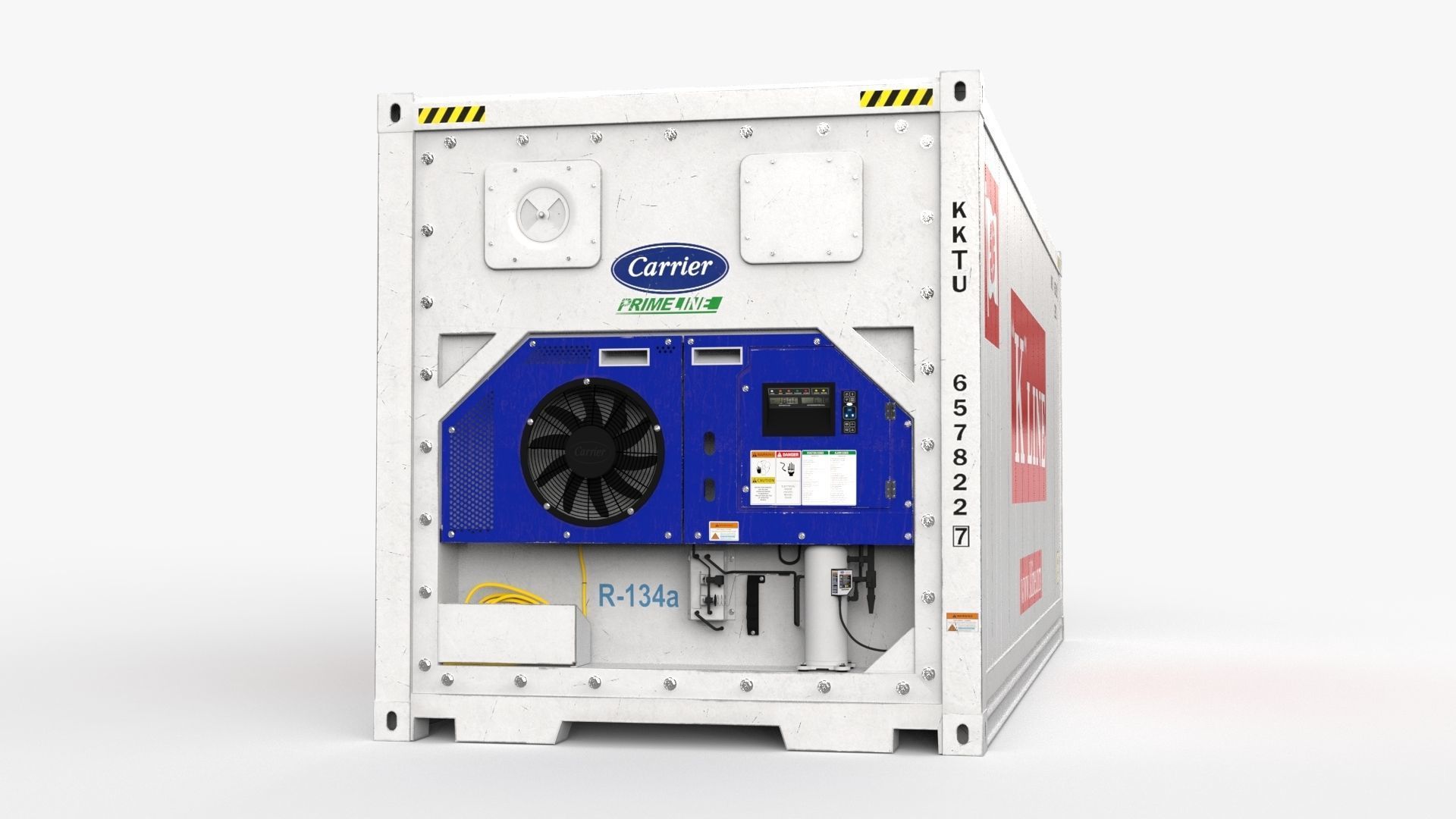 20ft K-LINE shipping Container Reefer CARRIER 3D model | CGTrader