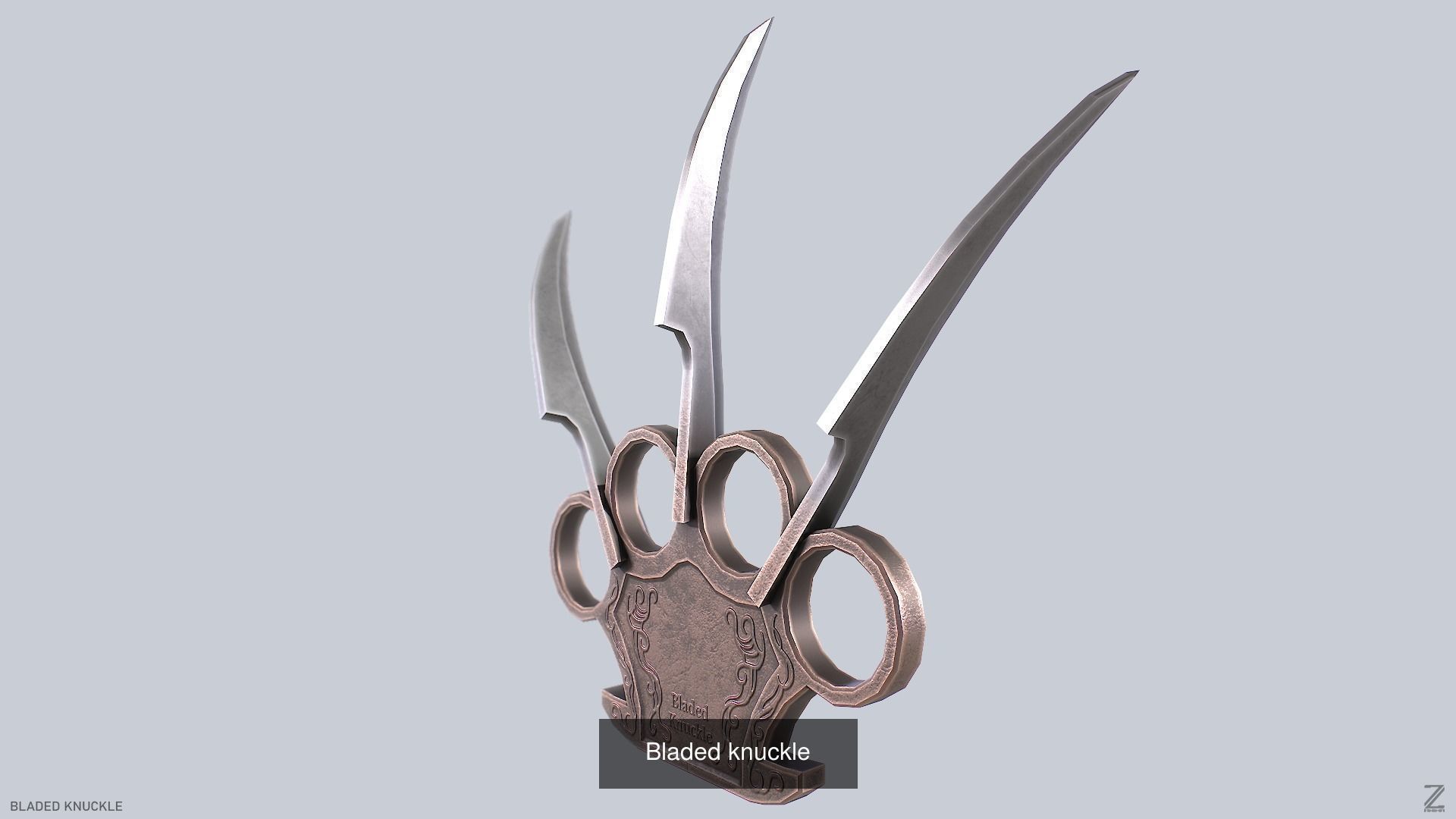Bladed knuckle collection VR / AR / low-poly | CGTrader