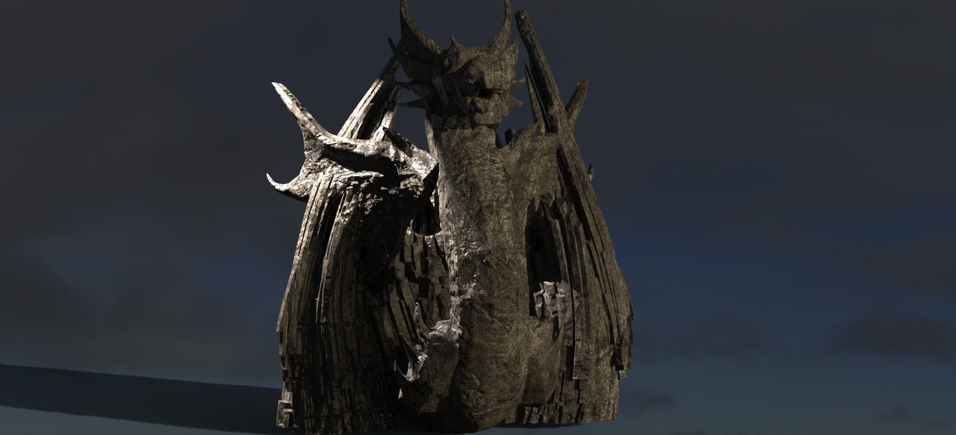 Druid Primeval dragon stones 3D model | CGTrader