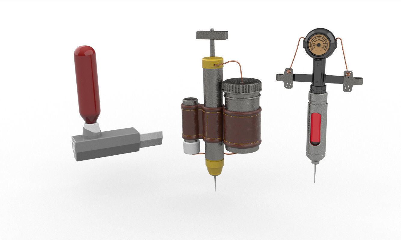 FALLOUT ITEM JET PSYCHO STIMPAK 3D model 3D printable | CGTrader