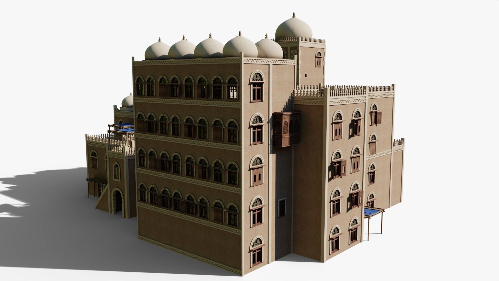 3D model Middle East Apartment Complex VR / AR / low-poly | CGTrader