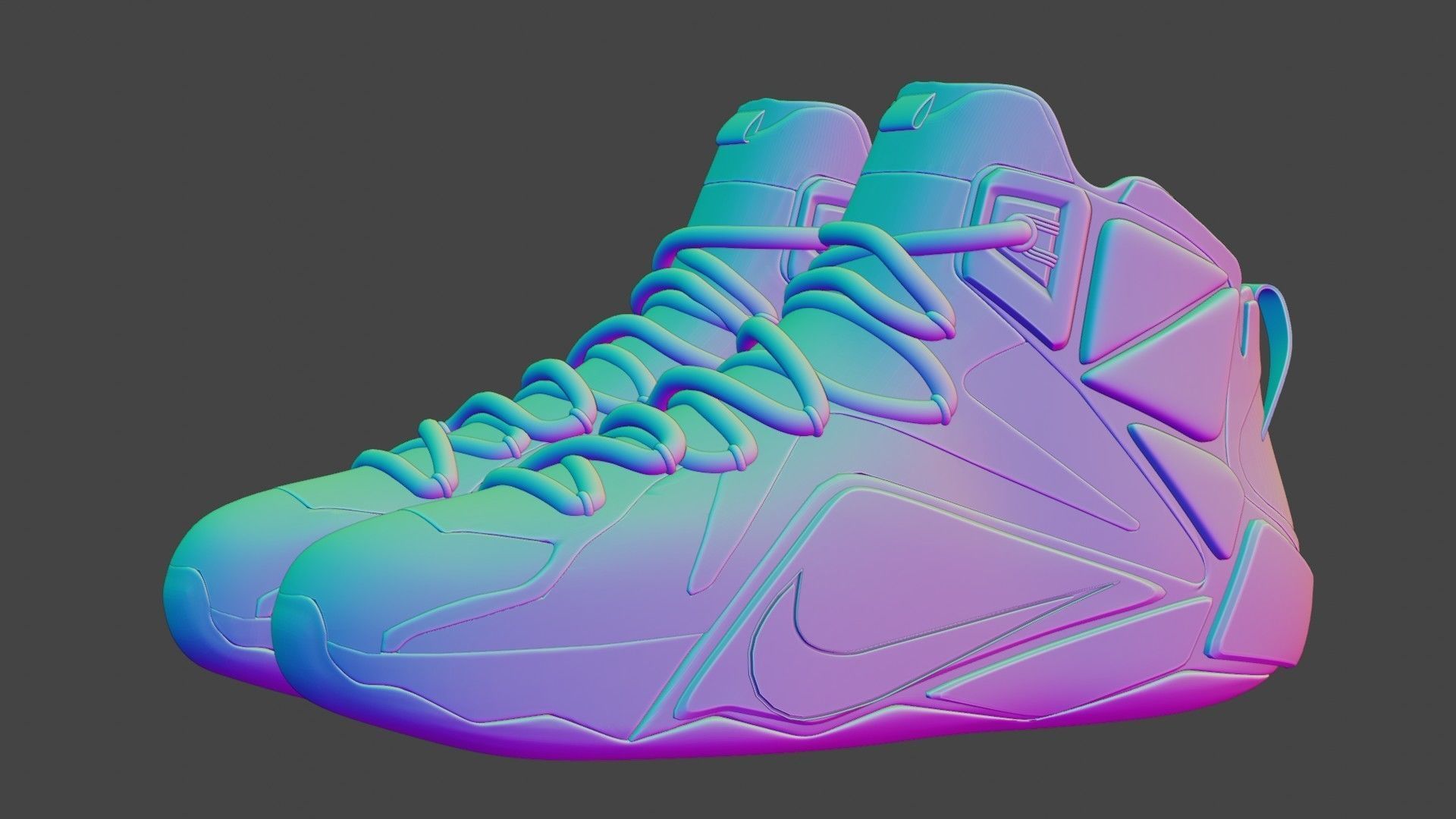 Nike Lebron bubble gum colour 3D model | CGTrader