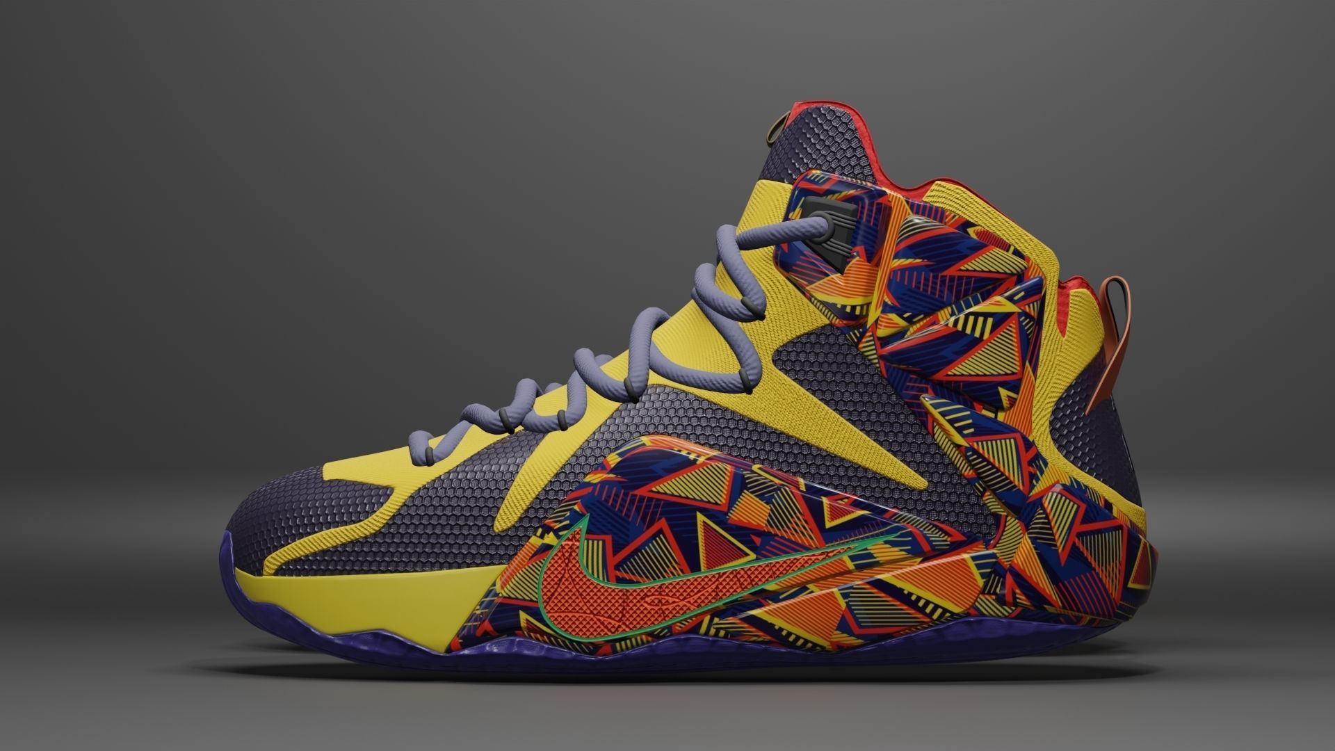 Nike Lebron aesthetic 3D model | CGTrader