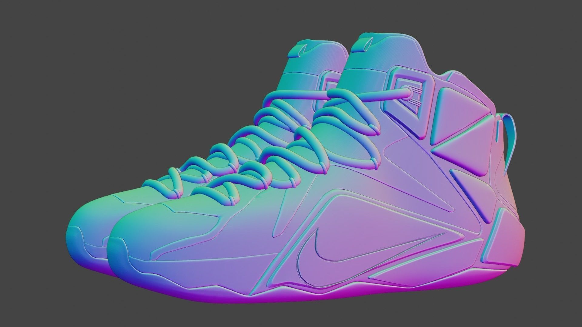 Nike Lebron geometric pattern 3D model | CGTrader