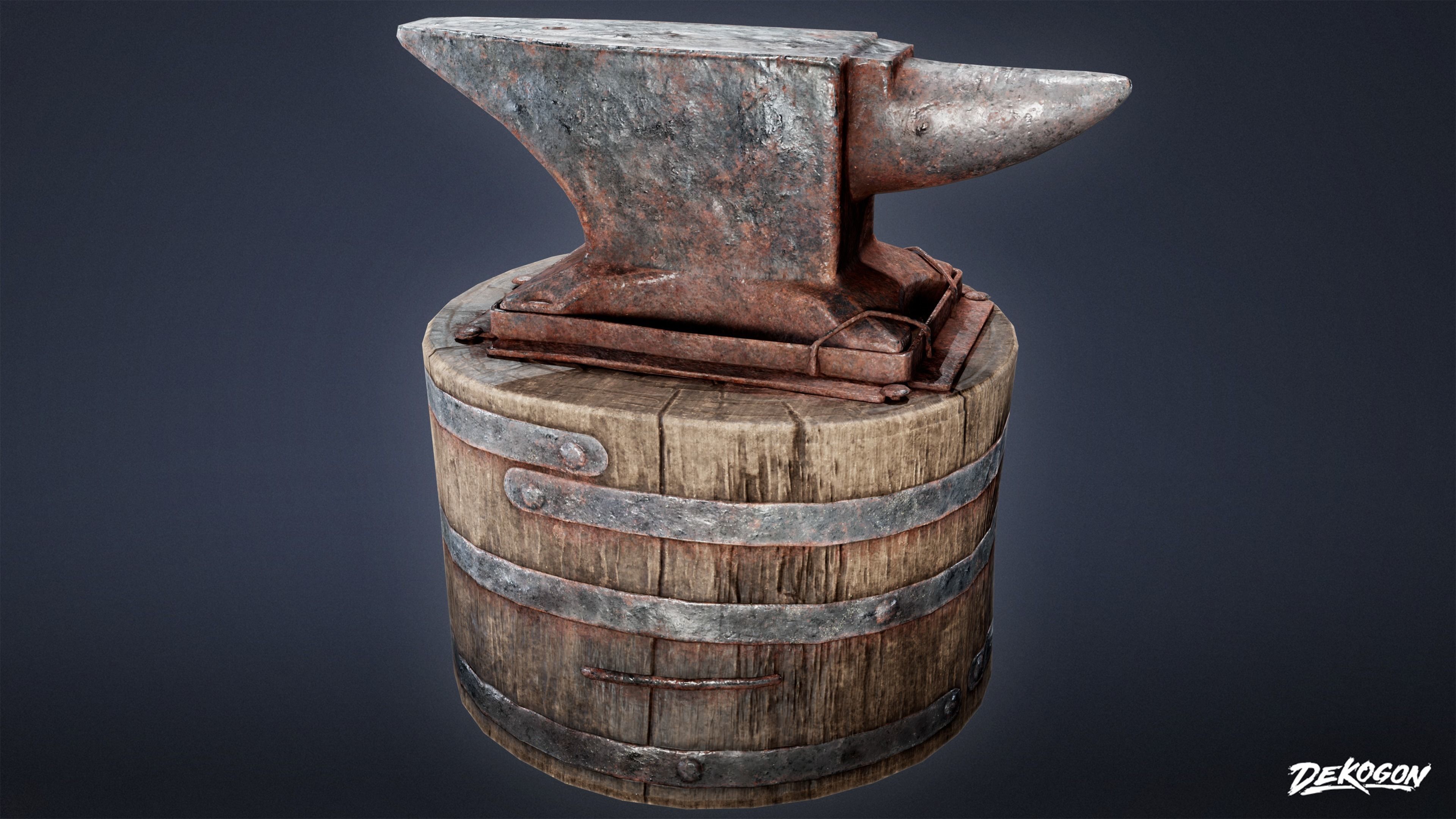 3D model MEDIEVAL - Anvil 01 - LOW POLY VR / AR / low-poly | CGTrader