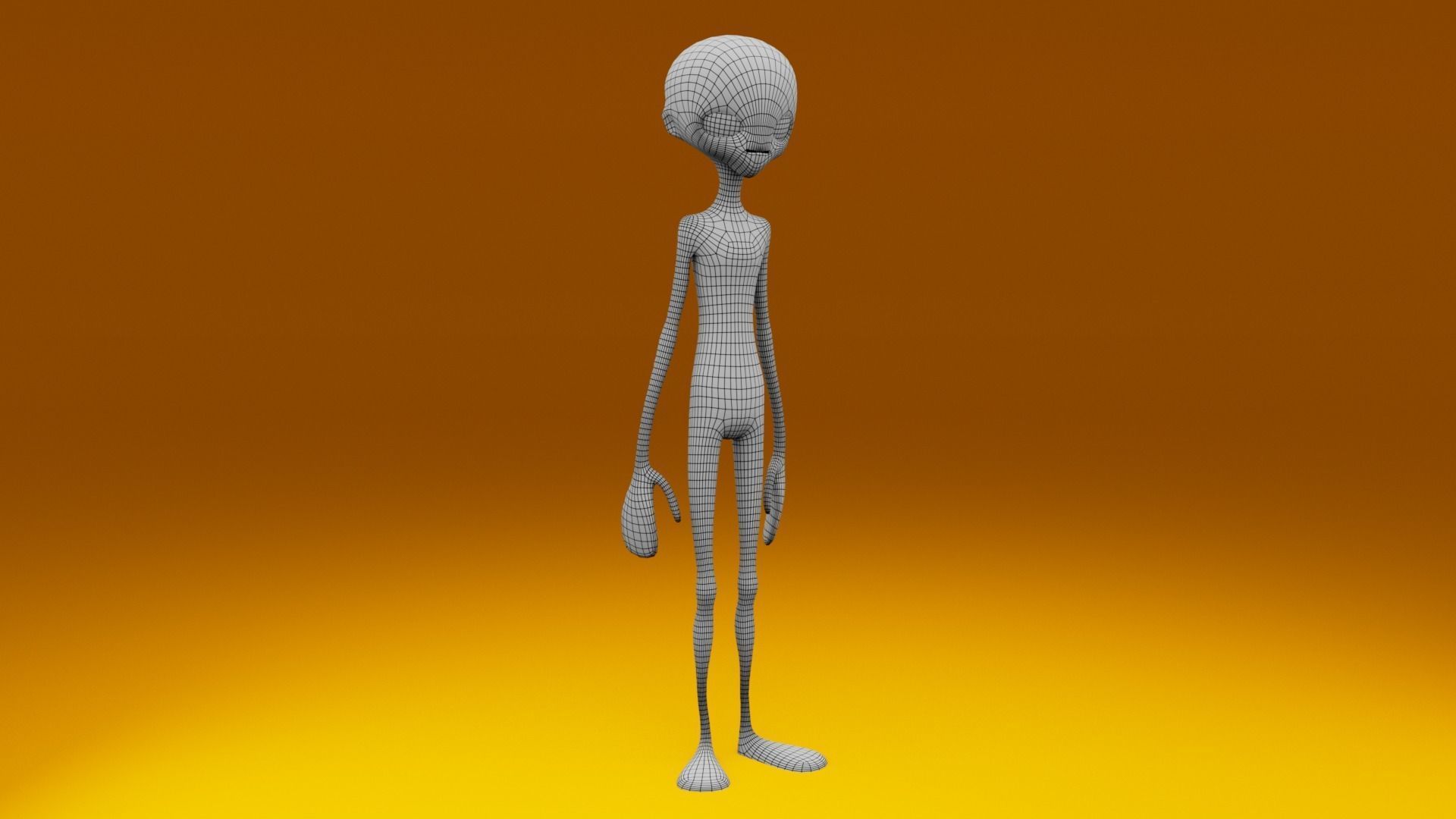Out-of-this-World Cartoon Alien 3D Model Explore the Cosmos 3D model ...