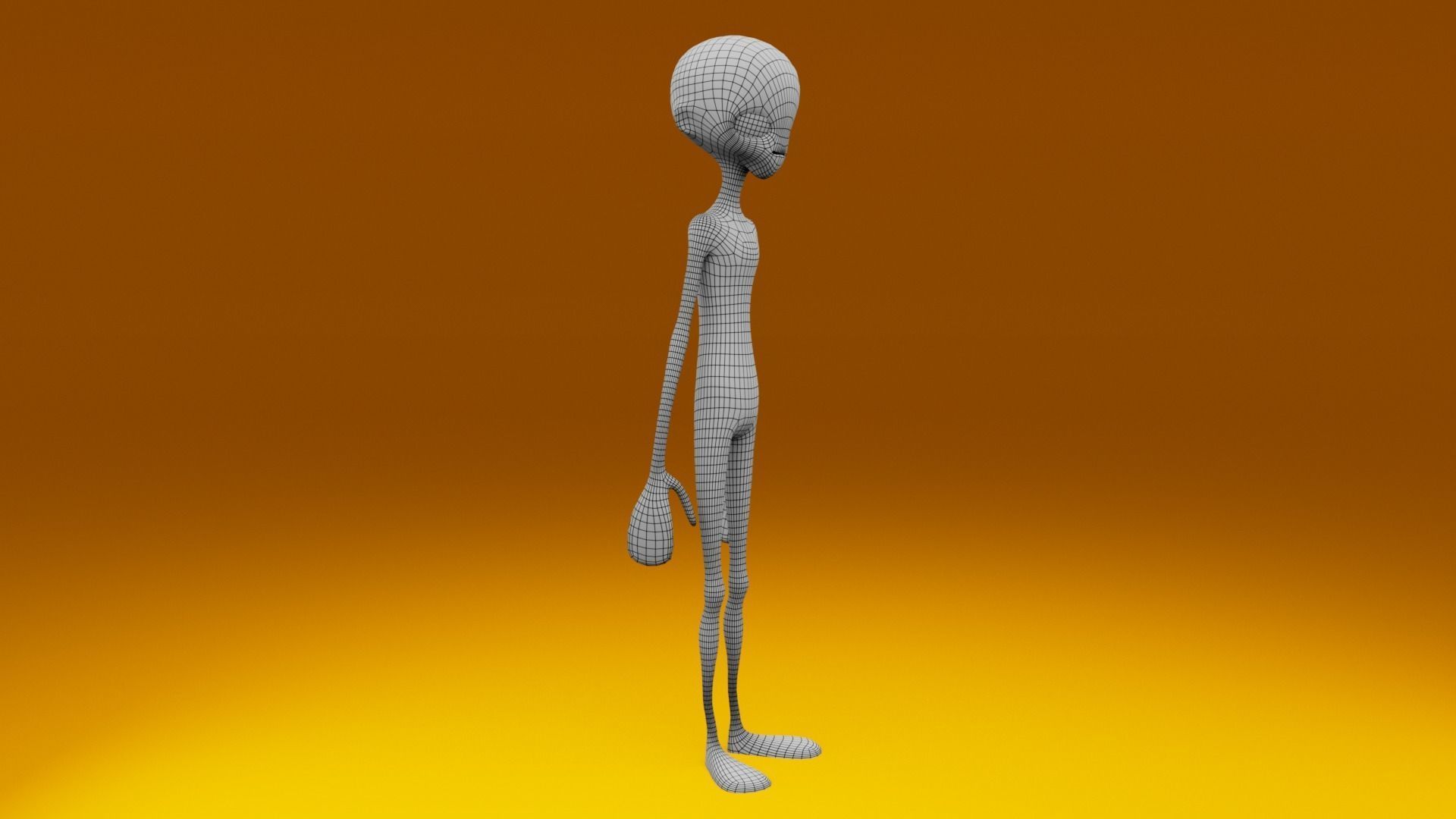 Out-of-this-World Cartoon Alien 3D Model Explore the Cosmos 3D model ...