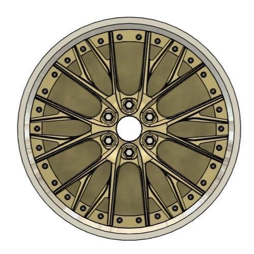 WORK LS VAJRA RIMS FOR DIECAST 64 SCALE 3D model 3D printable | CGTrader
