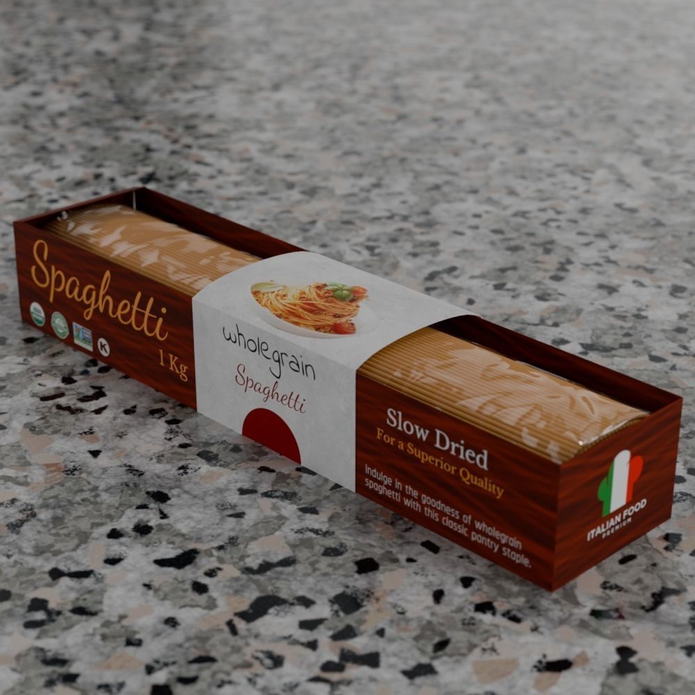 3D model Wholegrain Spaghetti VR / AR / low-poly | CGTrader