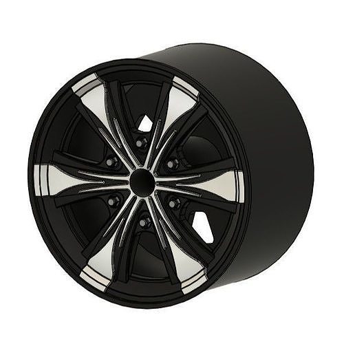 WORK XTRAP N6 RIMS FOR DIECAST 64 SCALE 3D model 3D printable | CGTrader