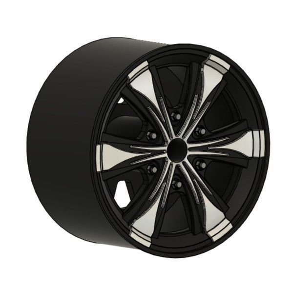 WORK XTRAP N6 RIMS FOR DIECAST 64 SCALE 3D model 3D printable | CGTrader