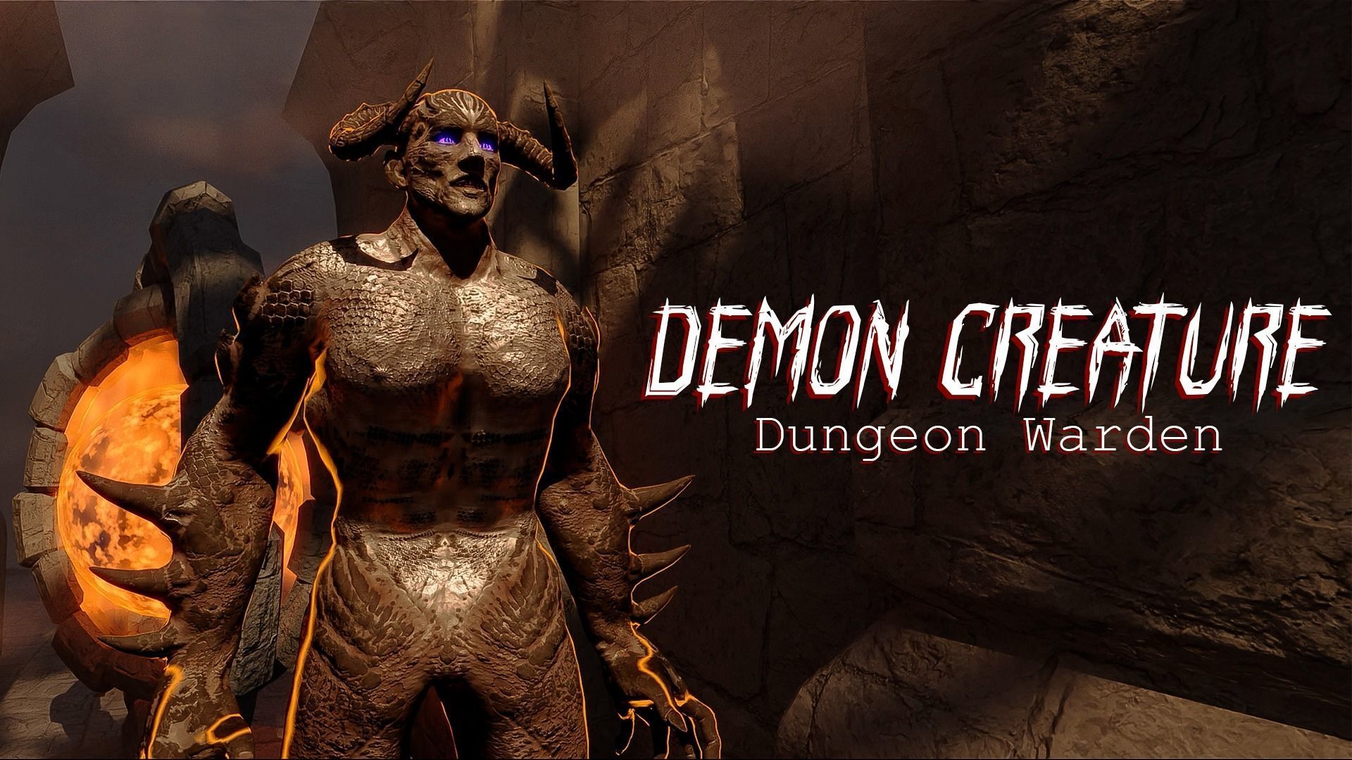 3D model Demon Creature - Dungeon Warden VR / AR / low-poly | CGTrader
