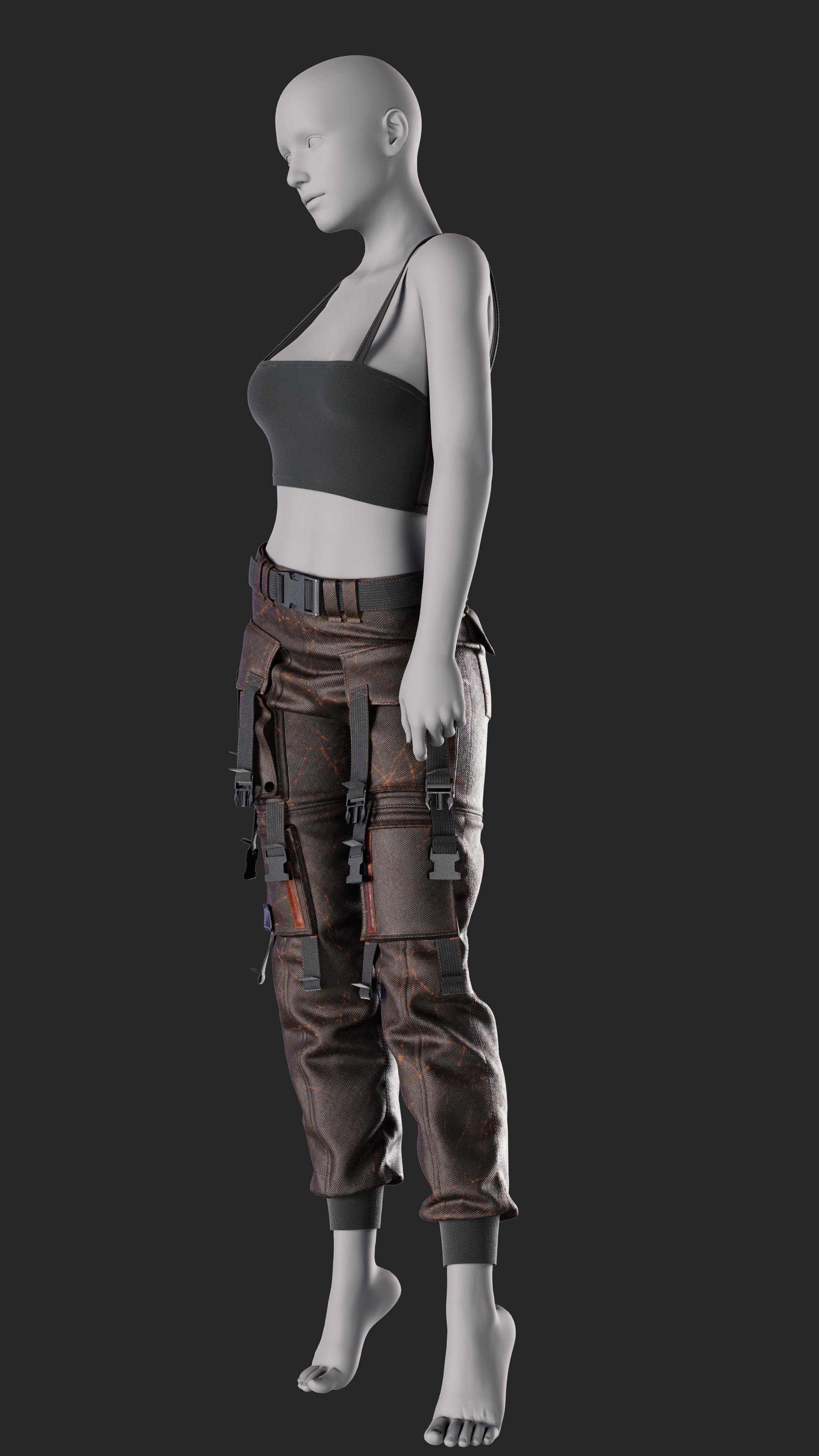 Girls Outfit 80 - Marvelous Designer 3D model | CGTrader