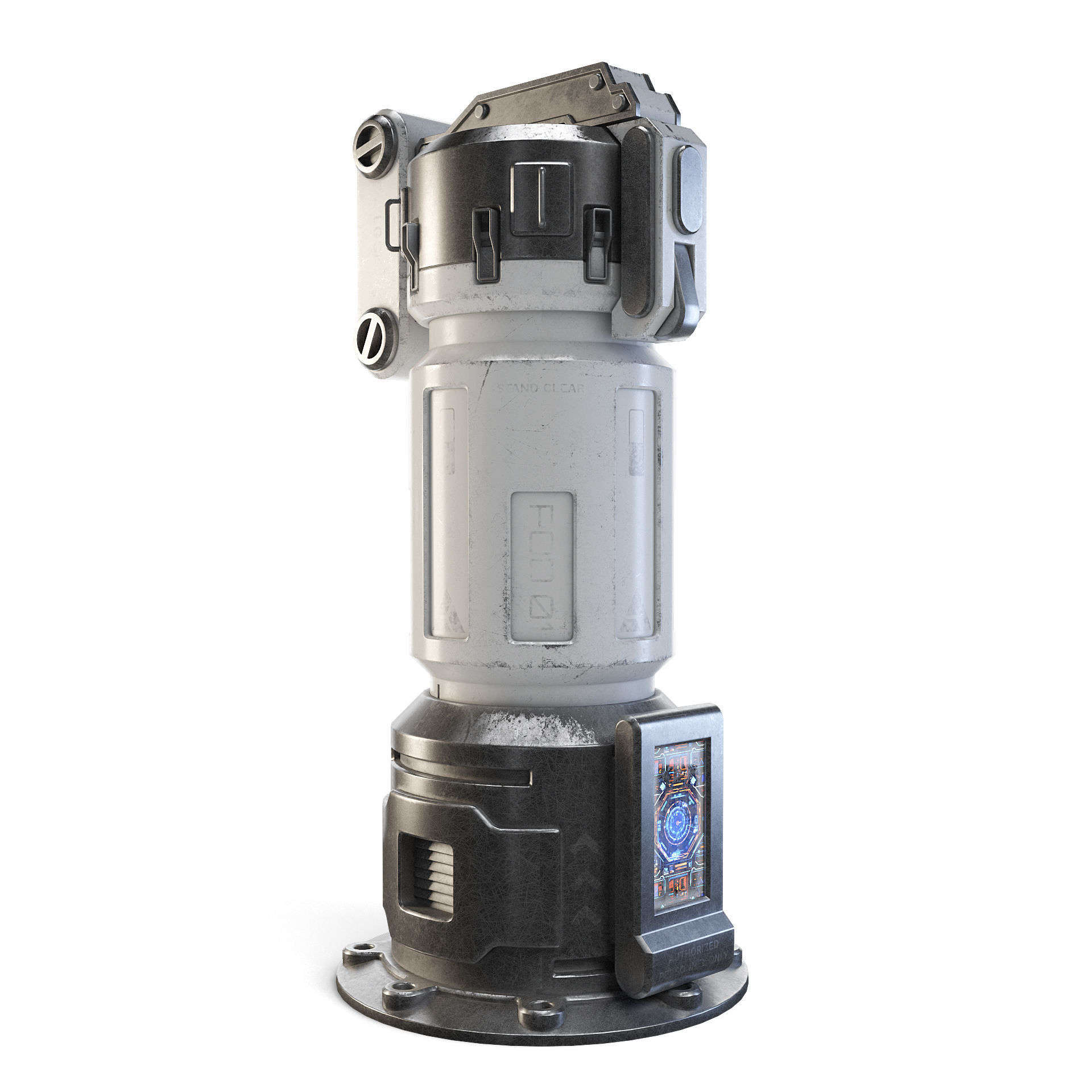 Space Station Cylindrical Pod 3D model | CGTrader