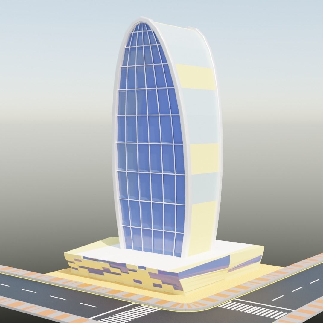 Ellipse tower 3D model 3D model | CGTrader