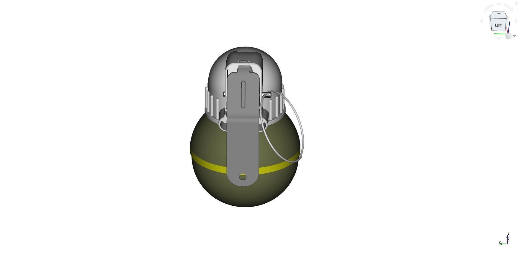 RGN Grenade Clone CAD and STL 3D print model 3D model 3D printable ...