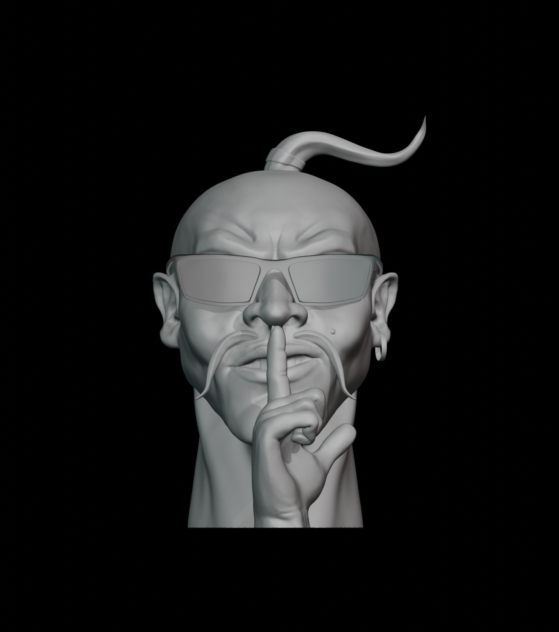 Mongol Head free 3D model 3D printable | CGTrader