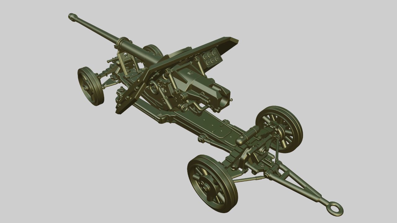 88mm anti-tank gun - Pak 43 - Germany - WW2 3D model 3D printable ...