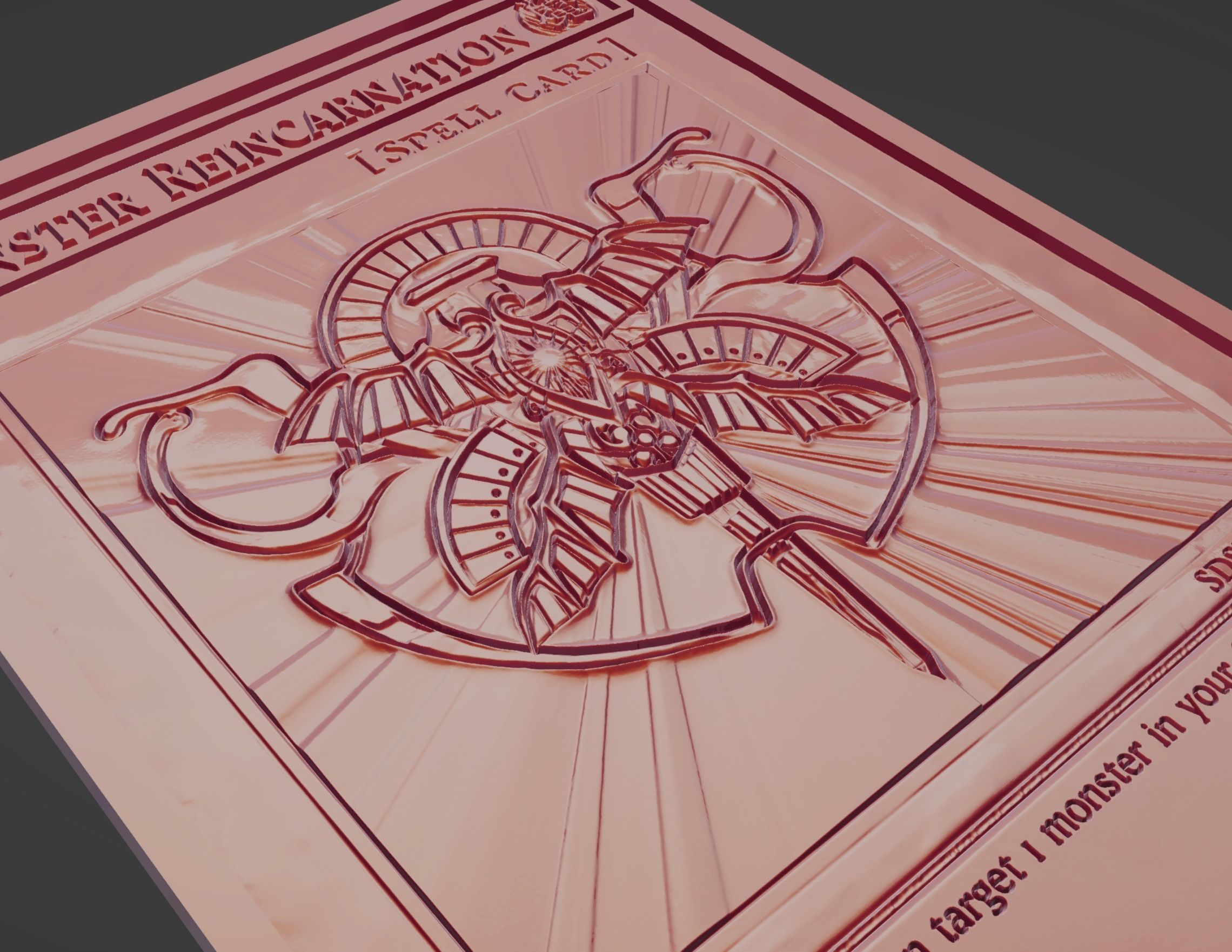 Monster Reincarnation - yugioh 3D model 3D printable | CGTrader