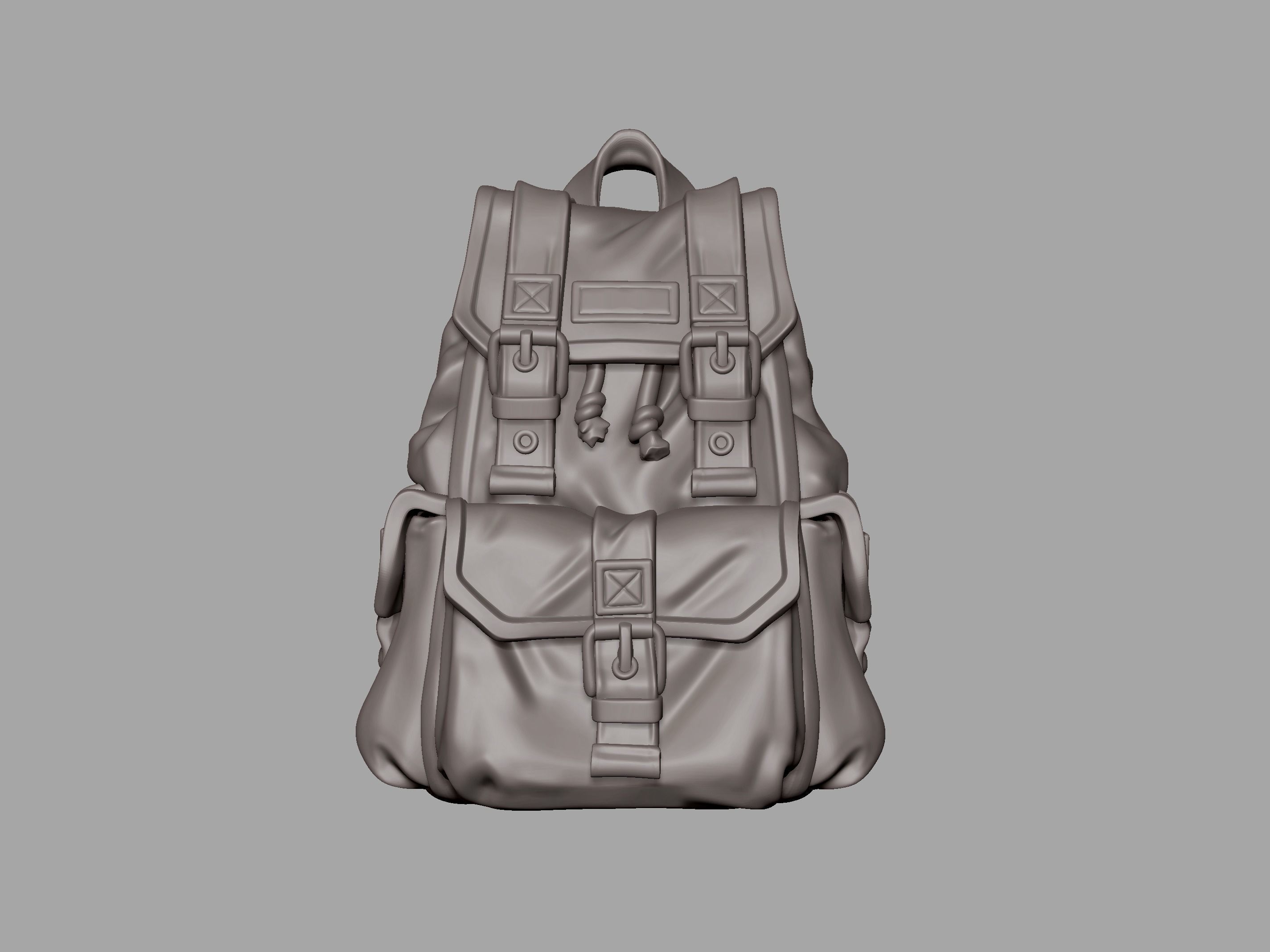 Stylized backpack 3D model 3D printable | CGTrader
