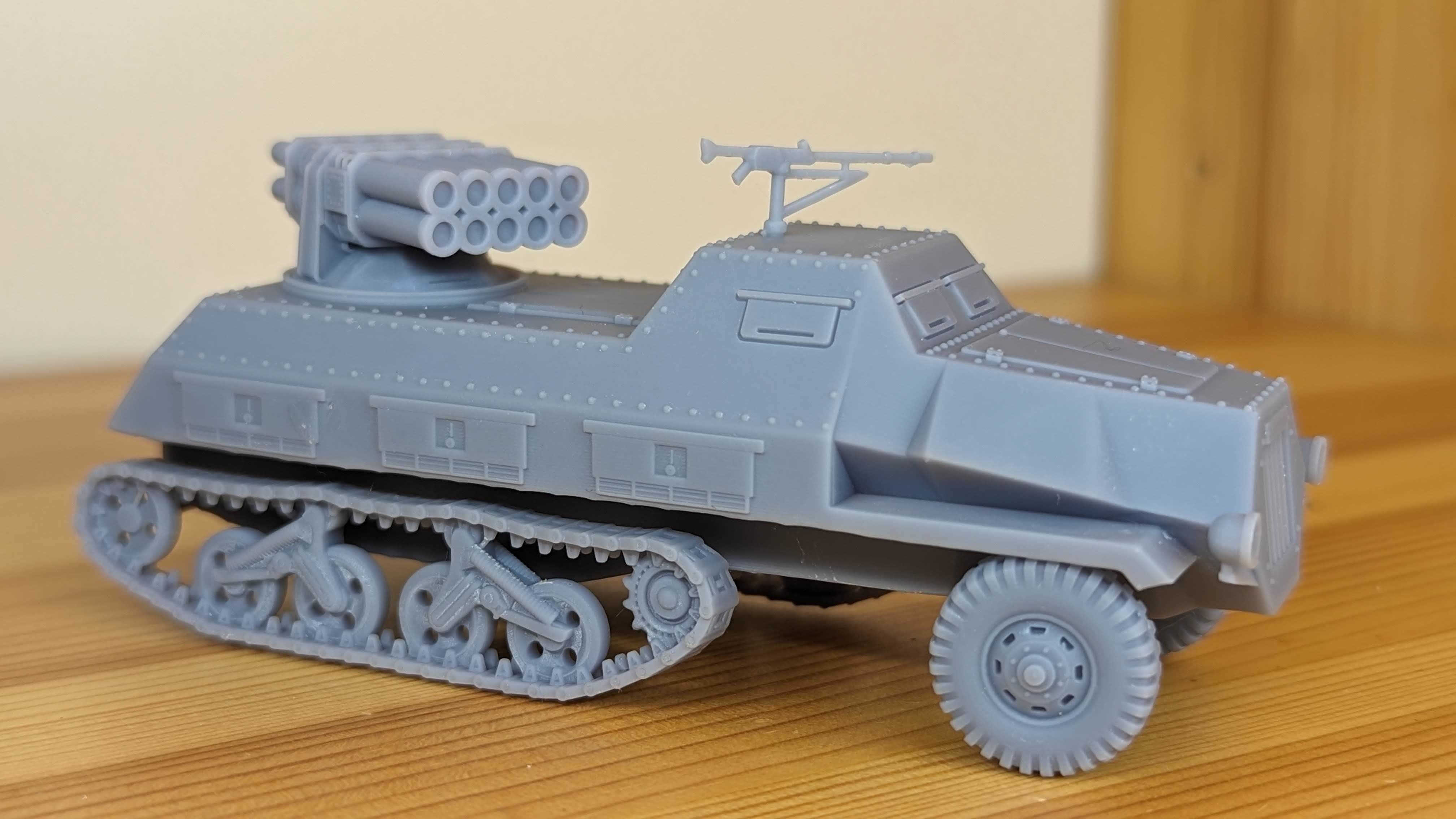 Half-track Sd-Kfz-4 Panzerwerfer - Germany - WW2 3D model 3D printable ...