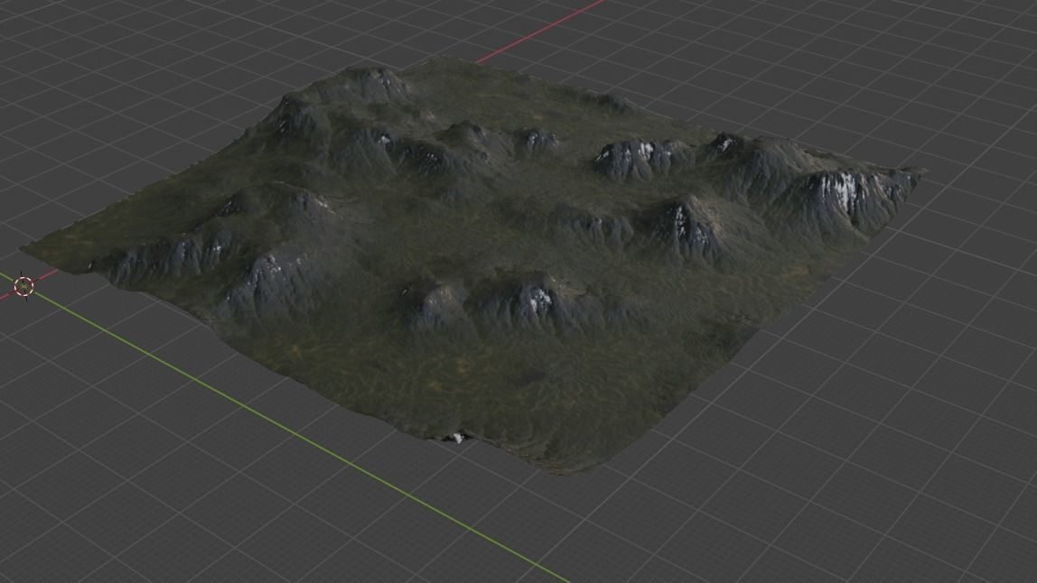 Terraced Terrain 2 3D model | CGTrader