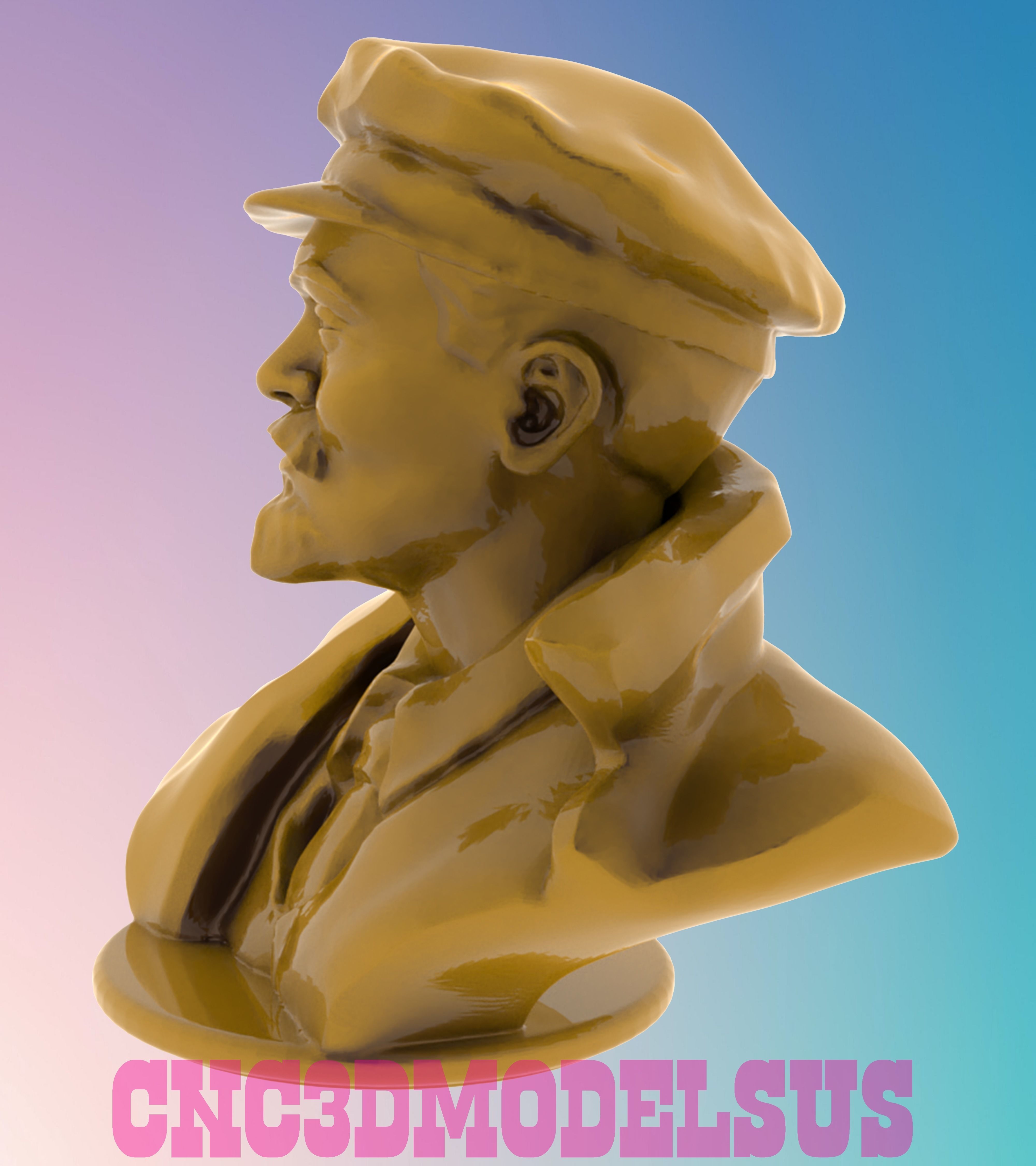 Statue of lenin 3D MODEL STL FILE FOR CNC ROUTER LASER 3D model 3D ...