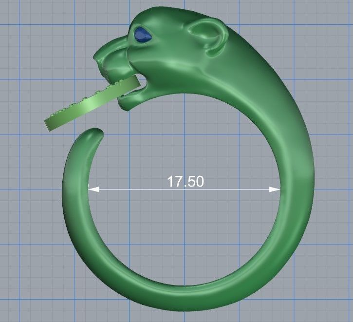 PANTHERE DE CARTIER Ring 3D model 3D printable | CGTrader