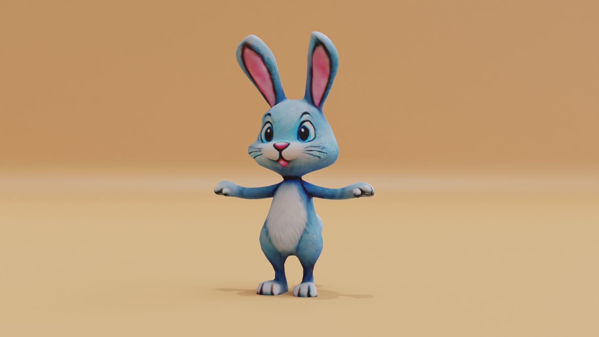 3D model Rabbit Bunny Character T-Pose VR / AR / low-poly | CGTrader