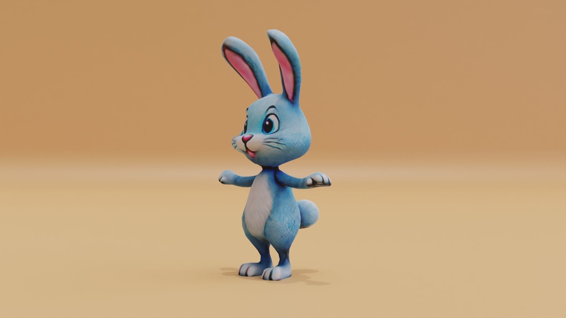 3D model Rabbit Bunny Character T-Pose VR / AR / low-poly | CGTrader
