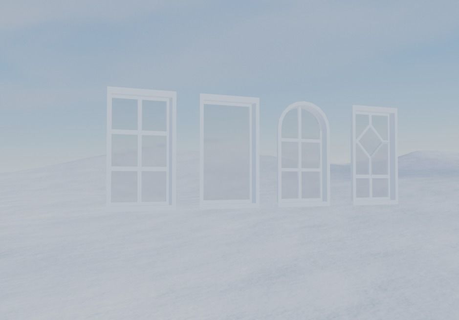 3D model 4 Types of windows Low-poly 3D model VR / AR / low-poly | CGTrader