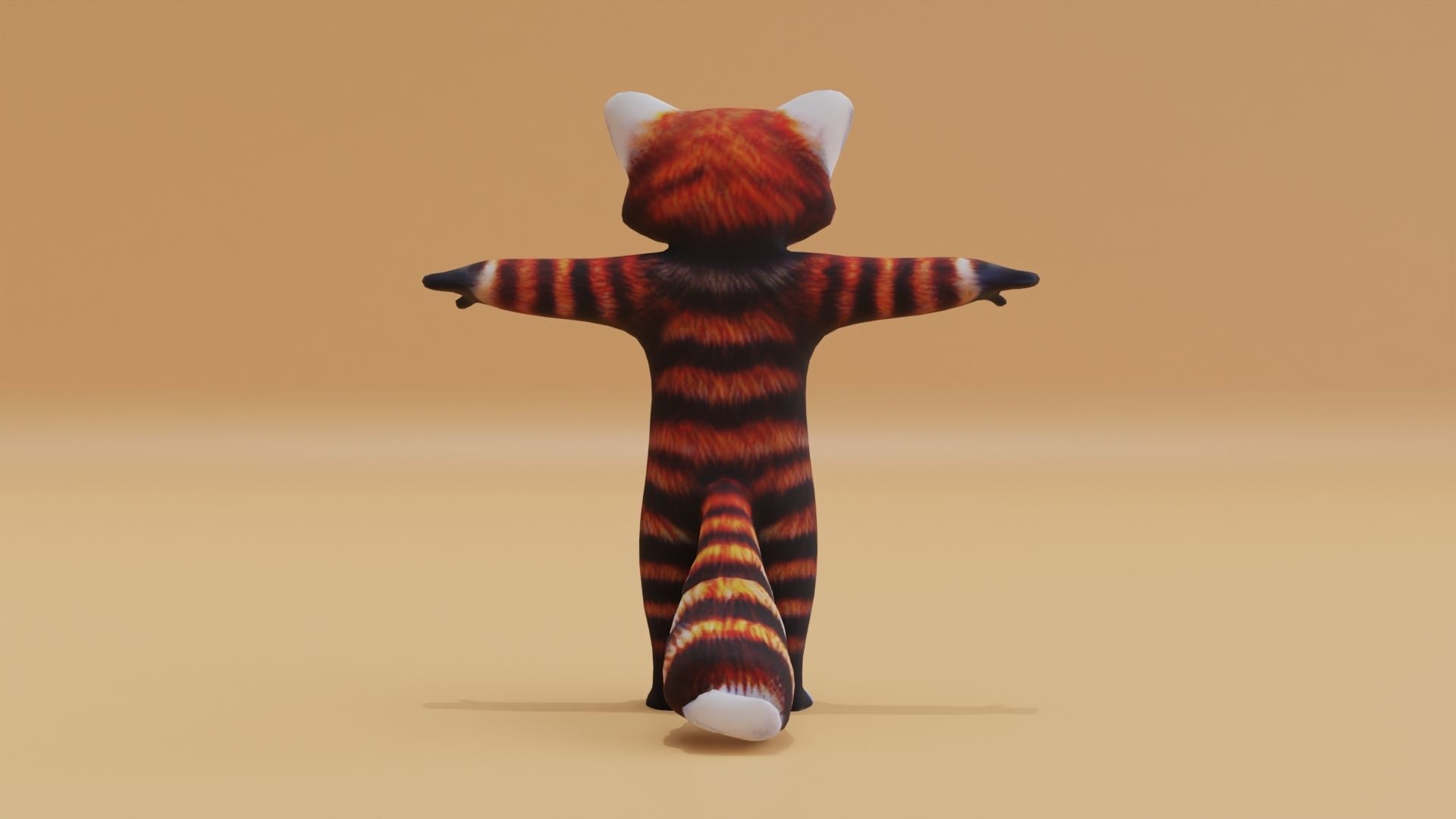 Red Panda Character T-Pose free VR / AR / low-poly 3D model | CGTrader