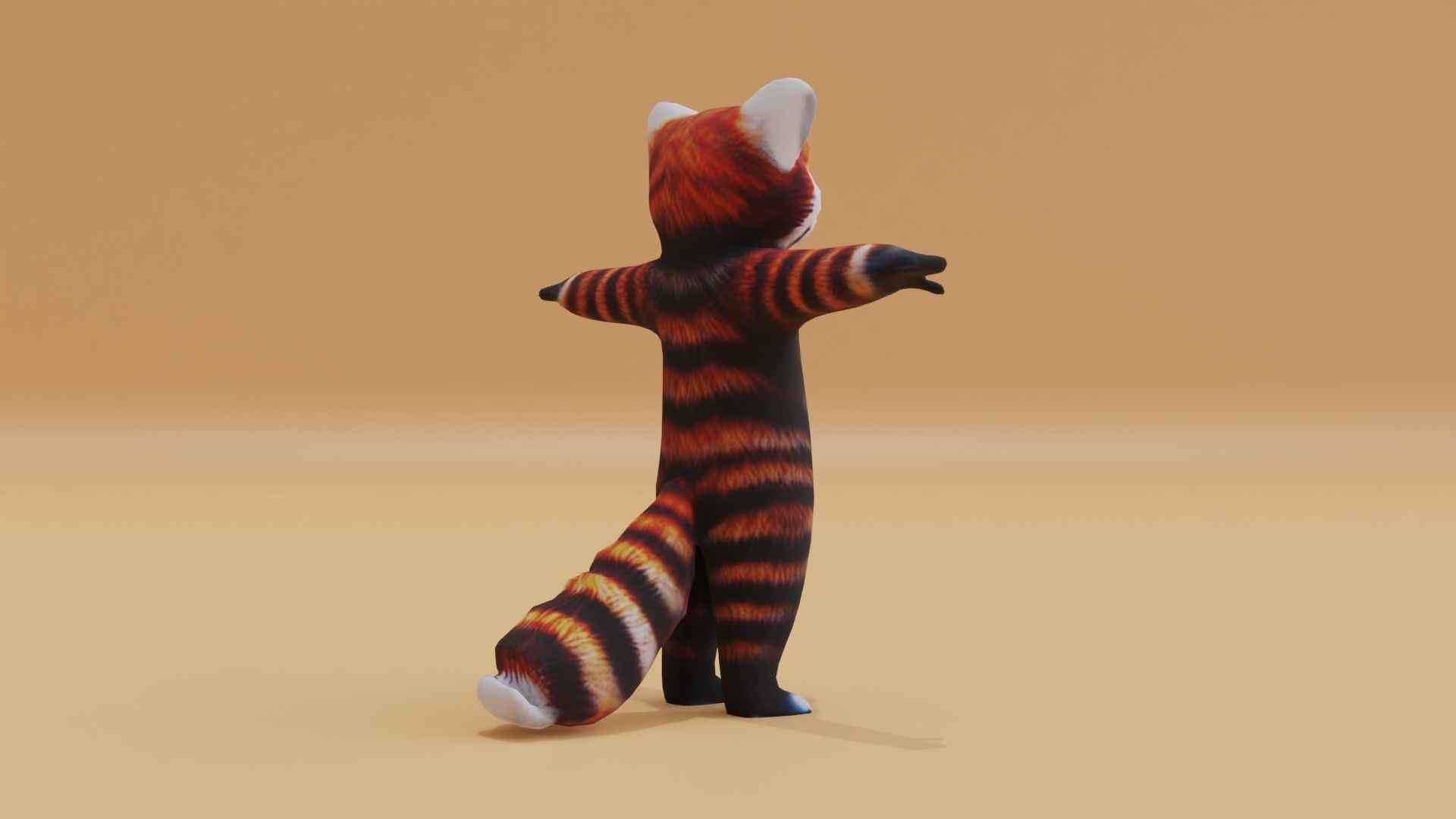 Red Panda Character T-Pose free VR / AR / low-poly 3D model | CGTrader