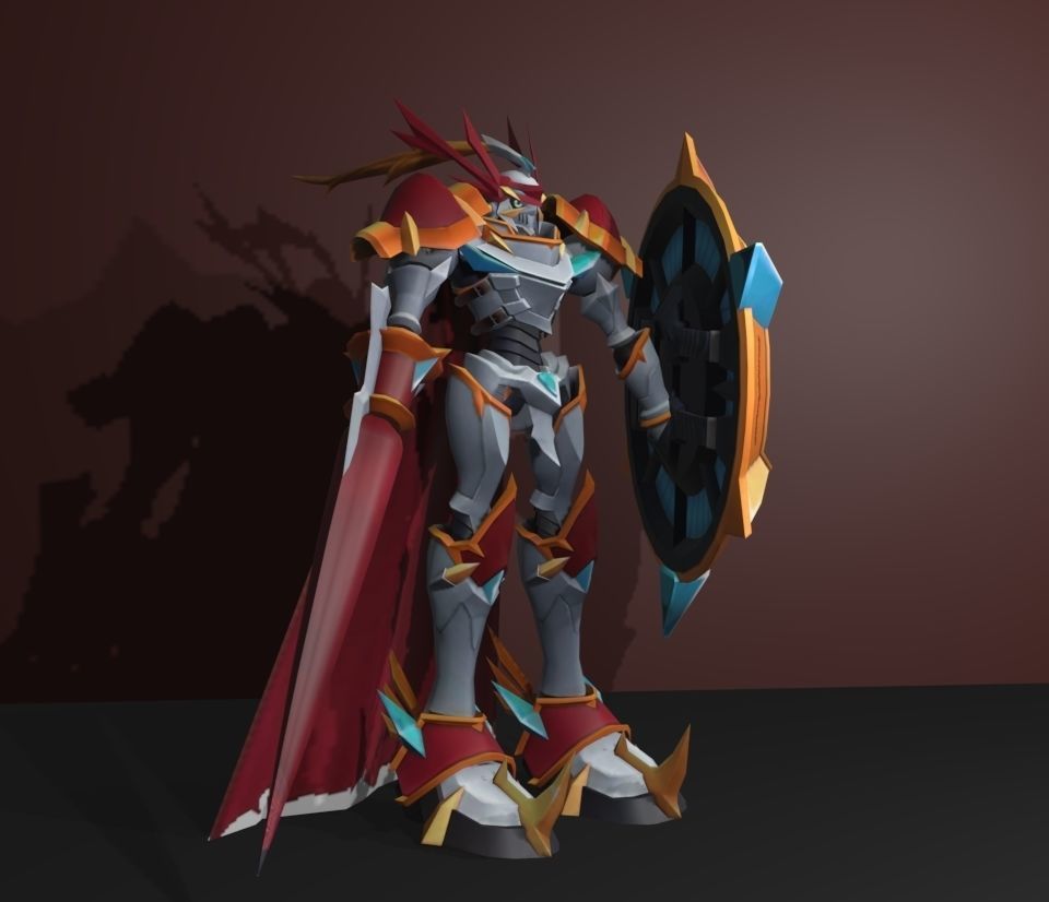 gallantmon 3D model animated rigged | CGTrader