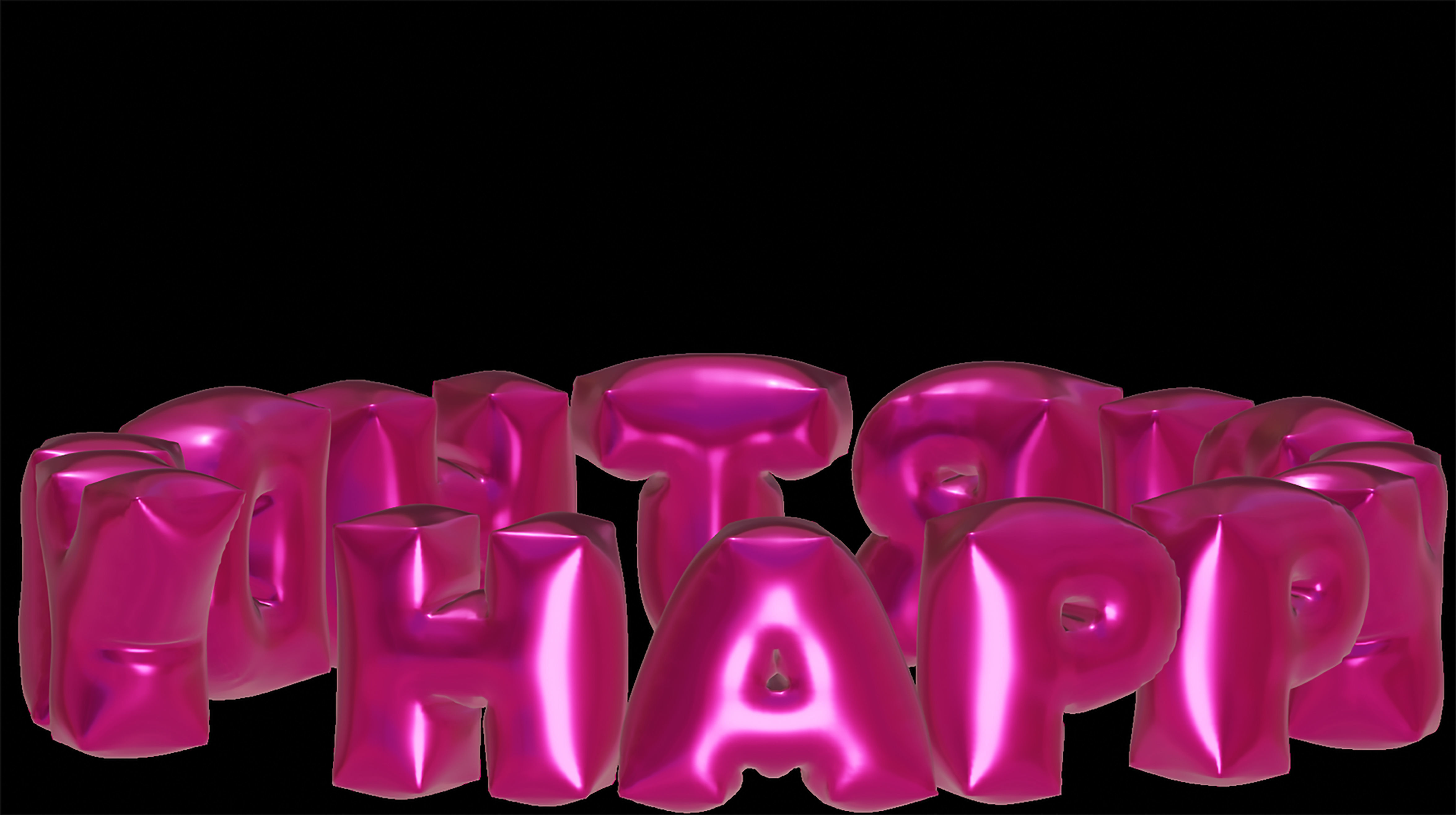 Animated 3D Happy Birthday Balloon Text 3D model animated | CGTrader