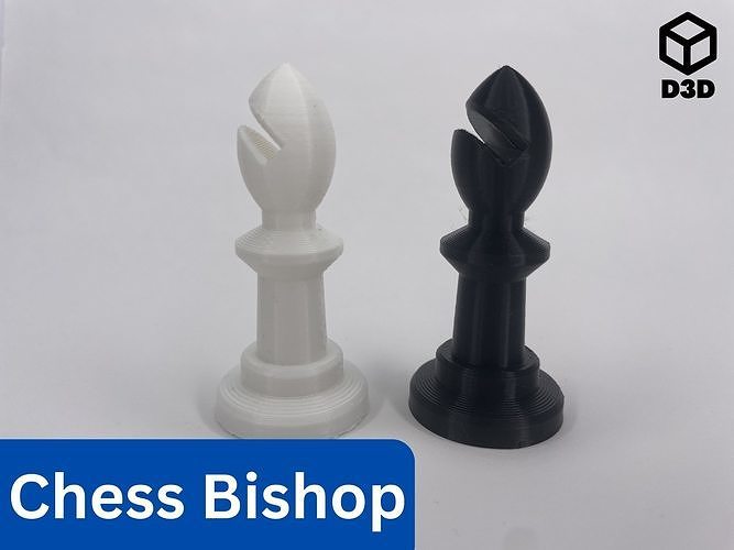 Chess Bishop free 3D model 3D printable | CGTrader