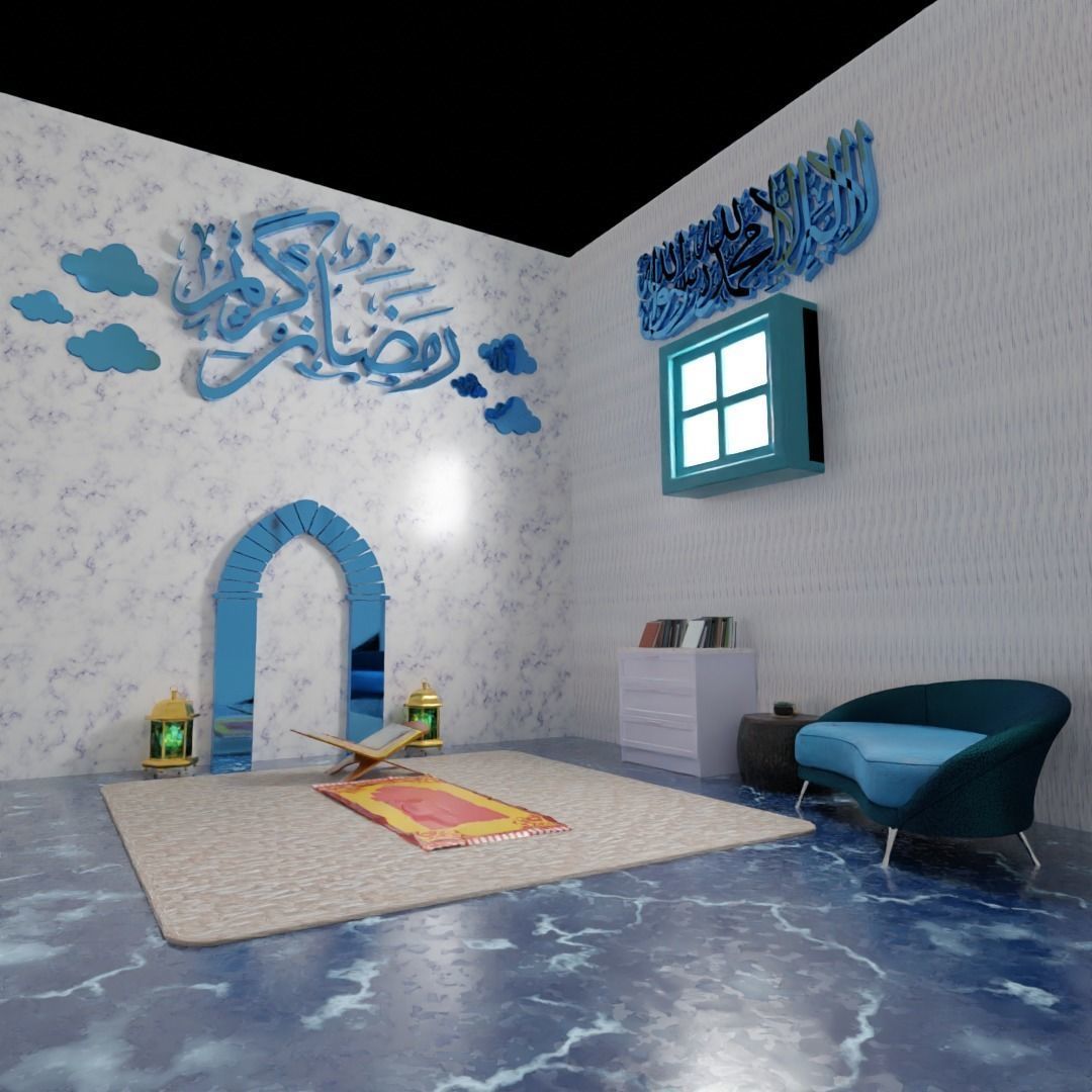 3D Isometric Prayer Cube-Room 3D model animated | CGTrader