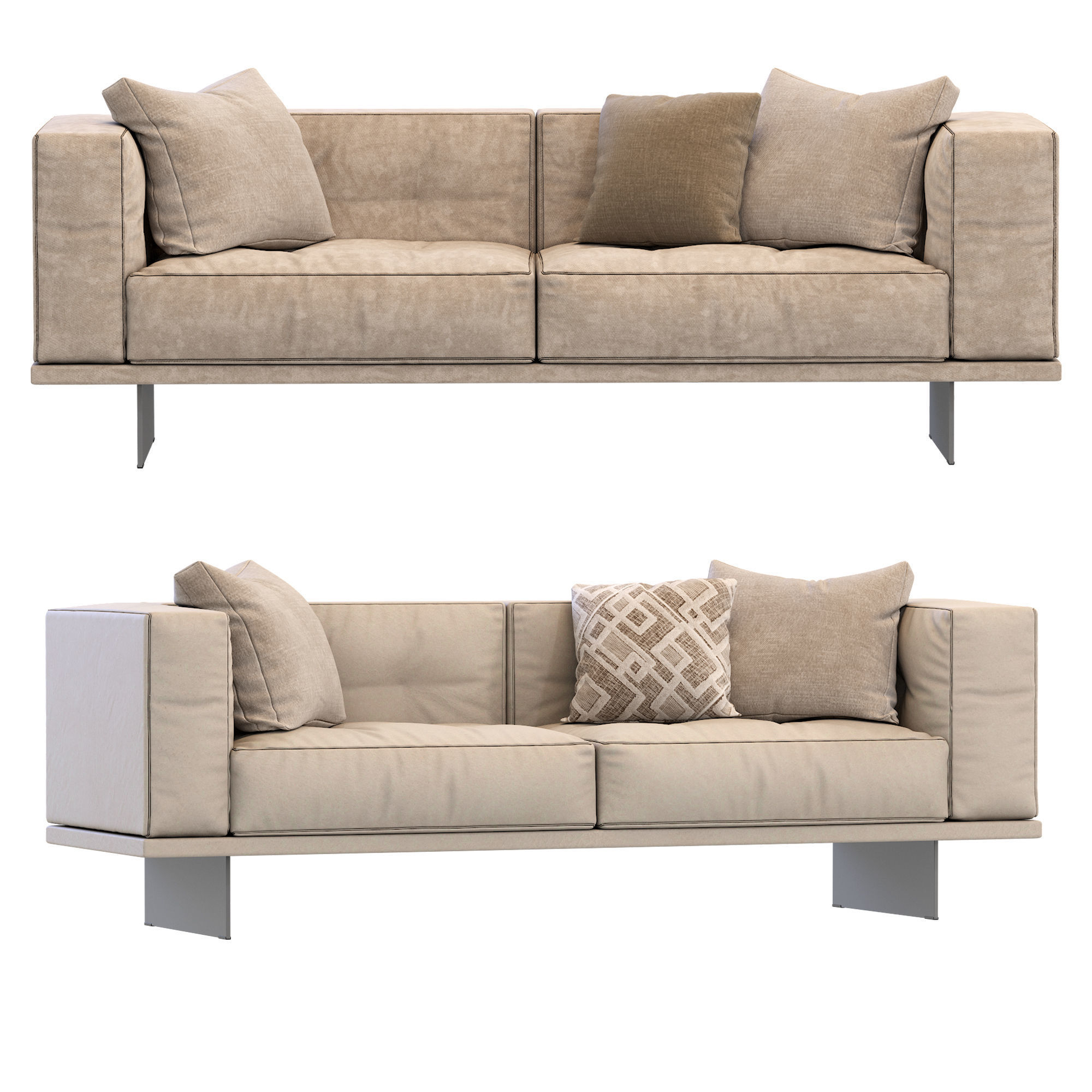 Sofa Dylan Small by Minotti 3D model | CGTrader