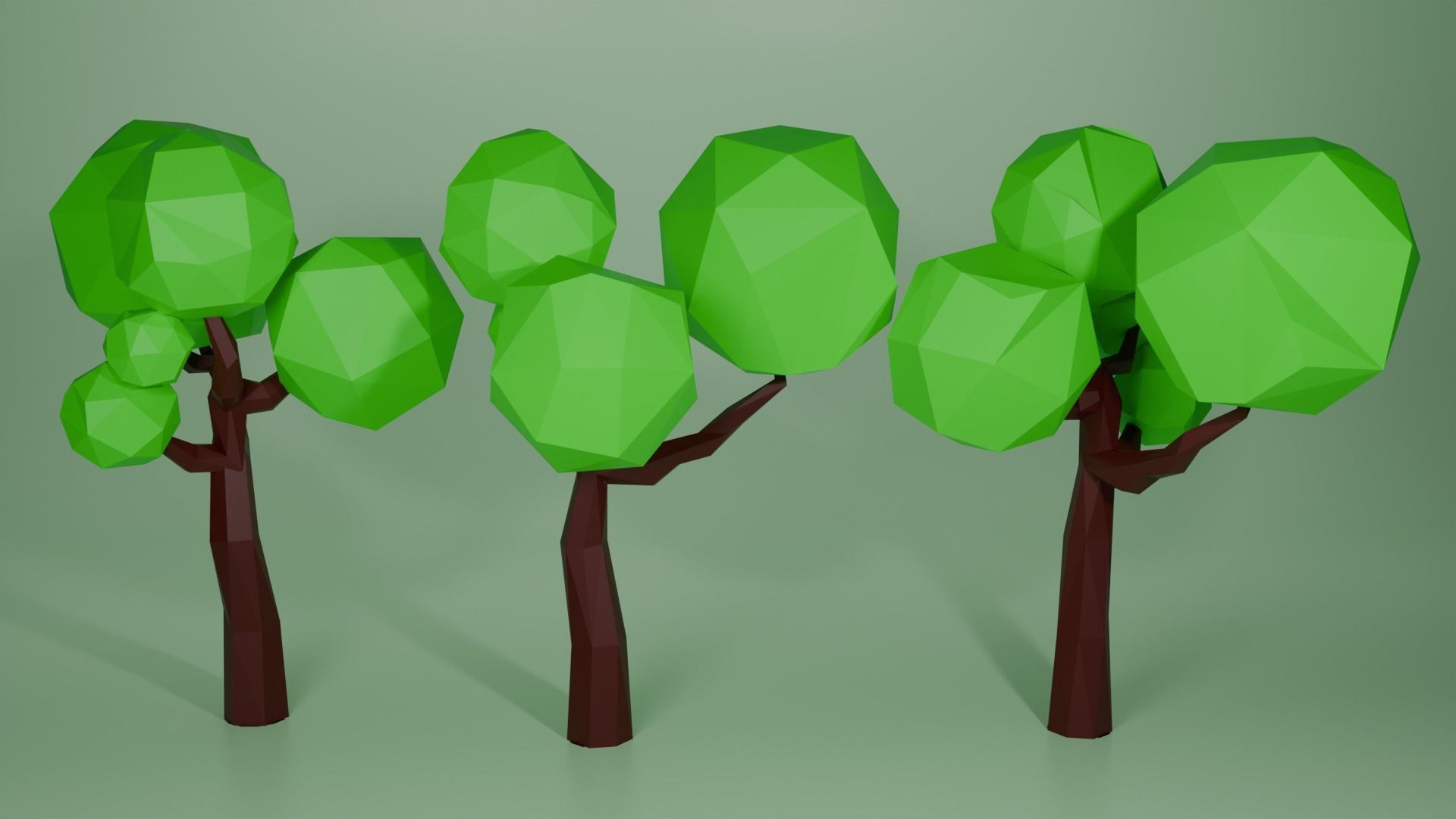 Low Polly Tree free VR / AR / low-poly 3D model | CGTrader