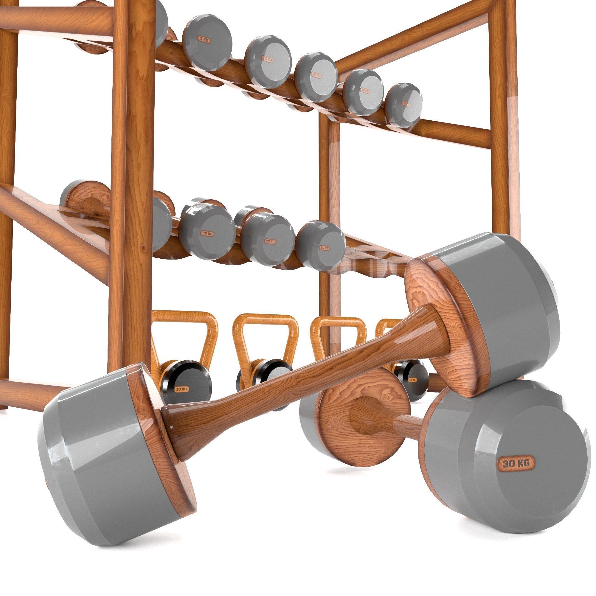 3D model PENT Rack Dumbbell VR / AR / low-poly | CGTrader