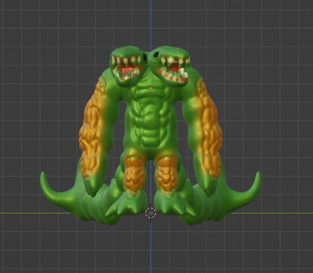 2 head titan free 3D model | CGTrader