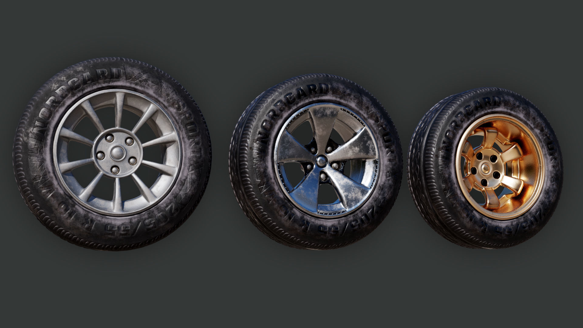 3D model Multi-Resolution Wheel Collection VR / AR / low-poly | CGTrader