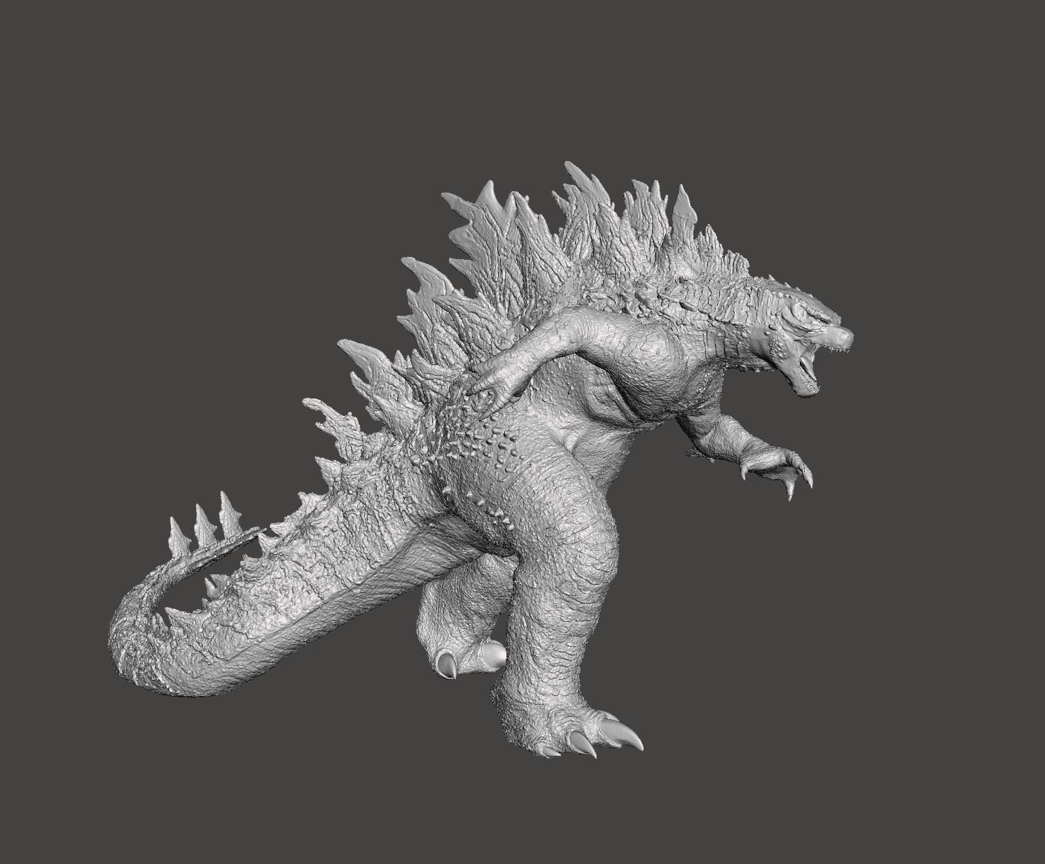 GODZILLA EVOLVED RUNNING x KONG 2024 SHIMO ULTRA DETAILED STL 3D model ...