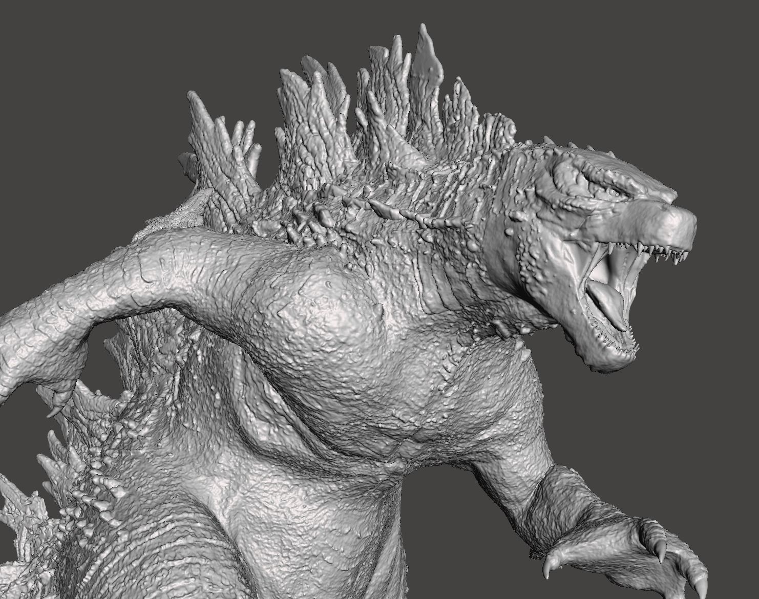 GODZILLA EVOLVED RUNNING x KONG 2024 SHIMO ULTRA DETAILED STL 3D model ...